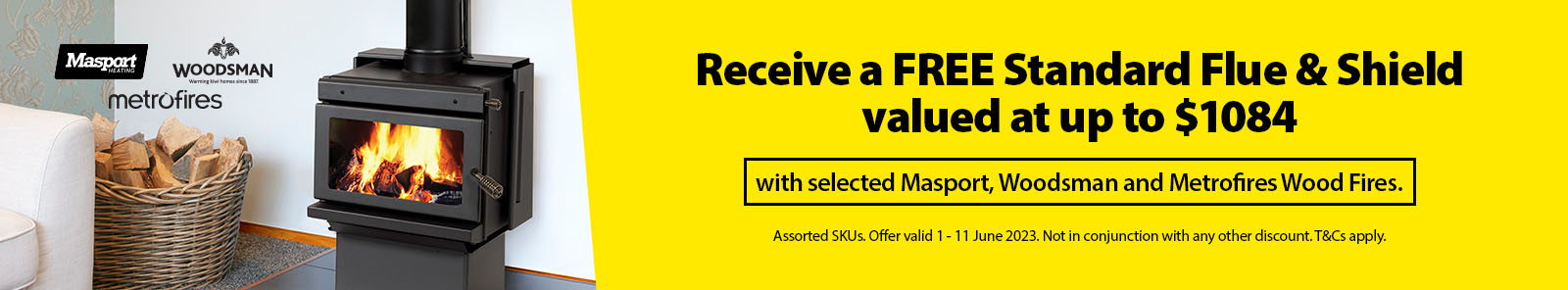 Free Flue and Shield Terms and Conditions