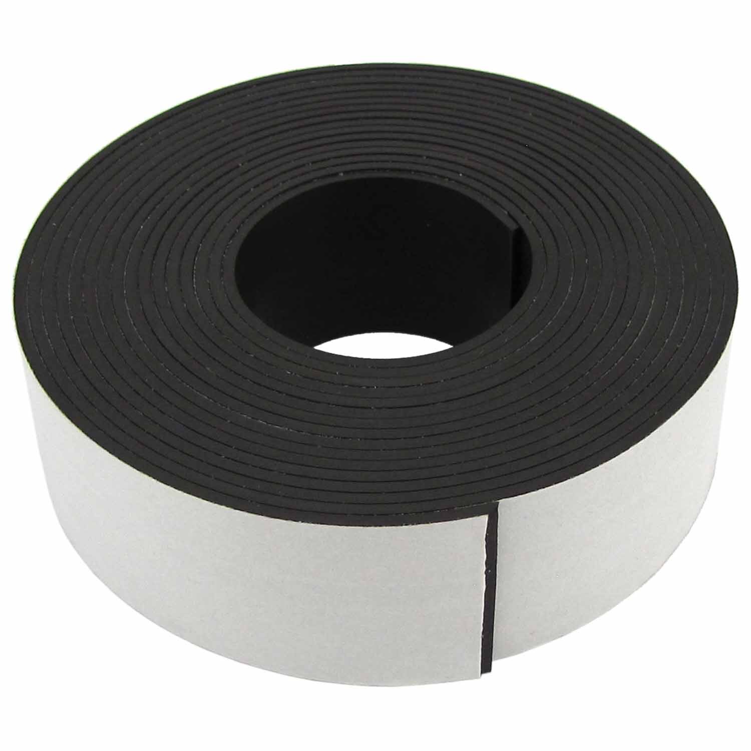 Magnet Source | Flexible Magnetic Strips with Adhesive 25mm x 3m White ...