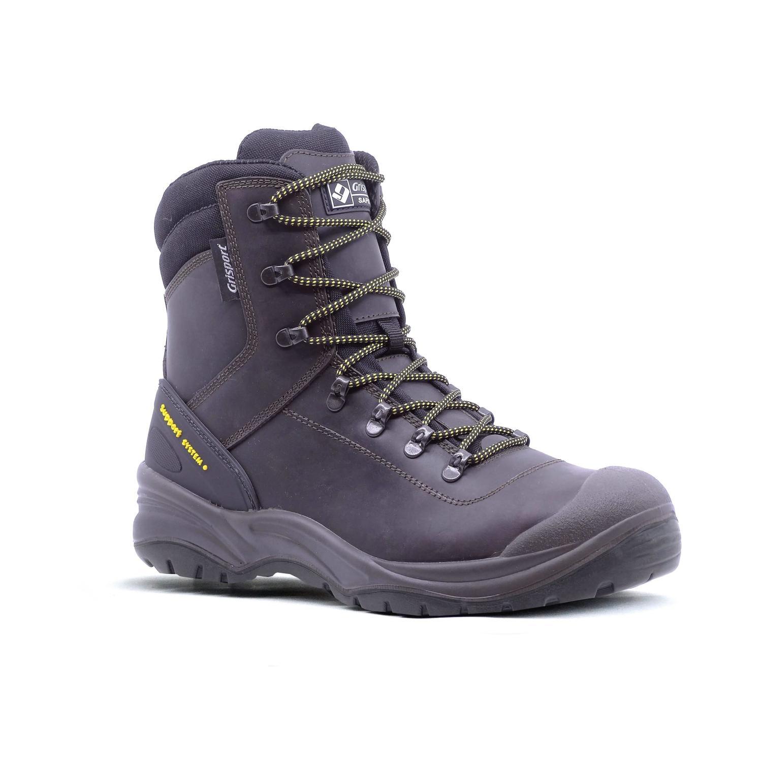 GRISPORT | Monza Zip Safety Boot 4 Brown | Mitre10