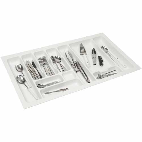 Hafele Home | Cutlery Insert W: 800-840mm, D: 440-490mm White | Mitre10