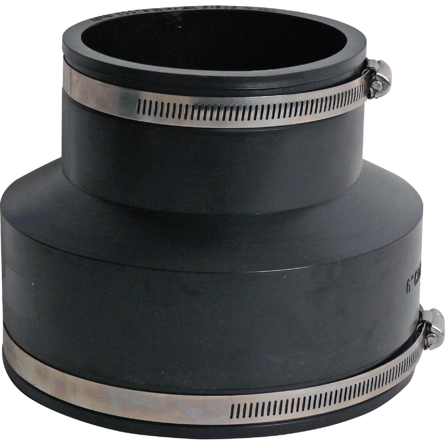 Dux | Reducer Coupling 100mm to 50mm PVC Black | Mitre10