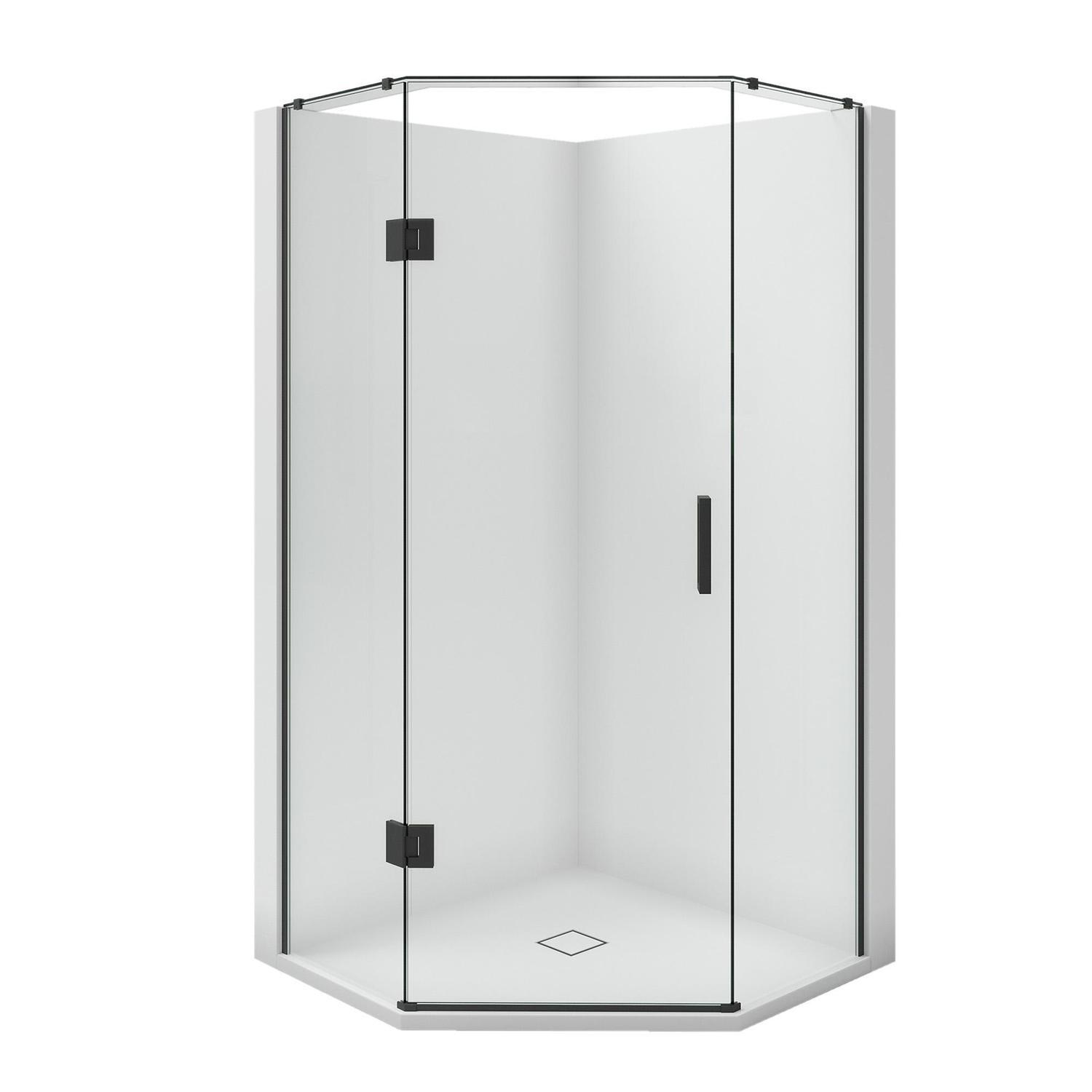 Atlantis | Solara 1000 x 1000mm Angle Front White Tray, Liner and Matte ...