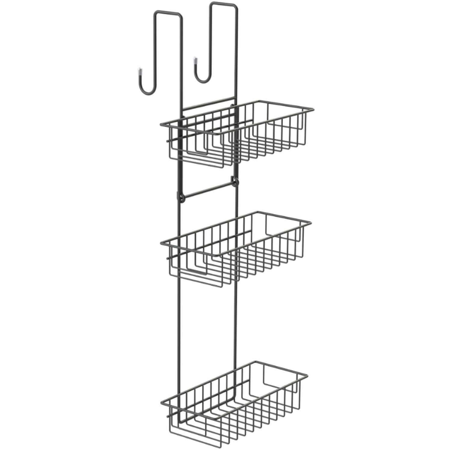 Legacy | Shower Caddy H:695mm, W:260mm, D:130mm Black | Mitre10