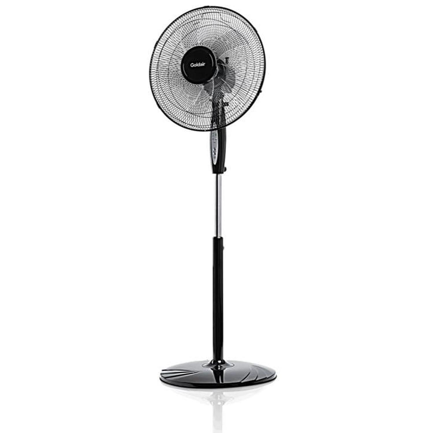 Goldair | 40cm Black Pedestal Fan with Remote | Mitre10