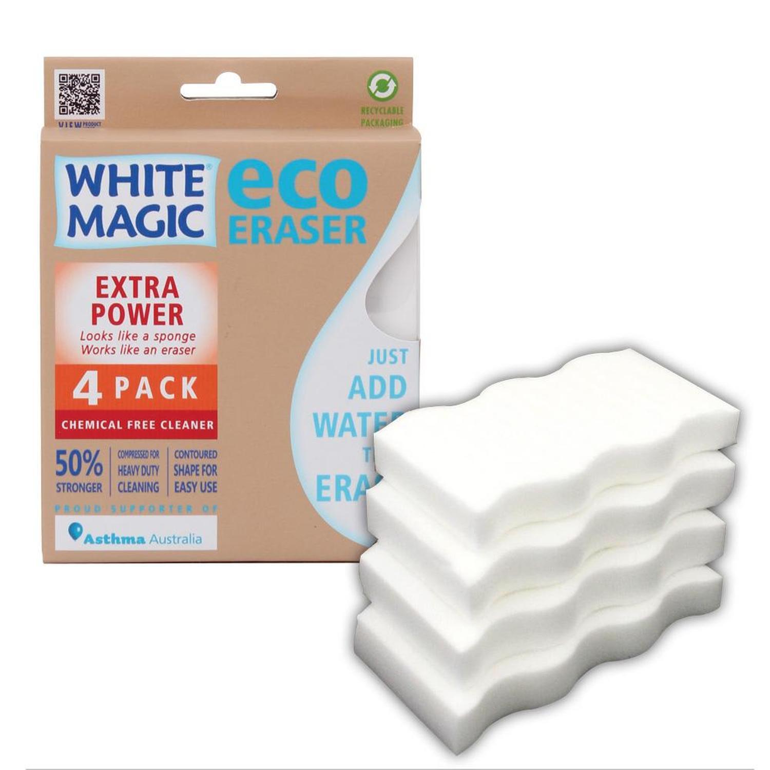 White Magic | Extra Power Microfiber Sponge 11 x 7 x 1.5cm | Mitre10
