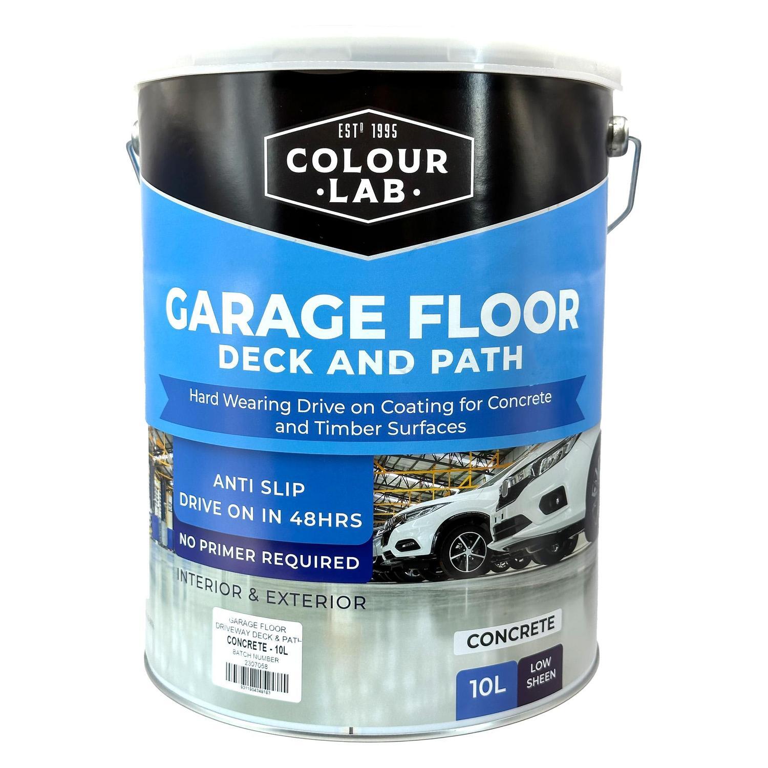 Colour Lab | Garage Floor Deck and Path Paint 10 Litre Concrete | Mitre10