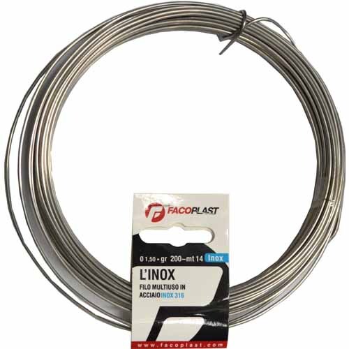 Faco Plast | Multi-purpose Wire Coil 1.5mm Stainless Steel 316 | Mitre10