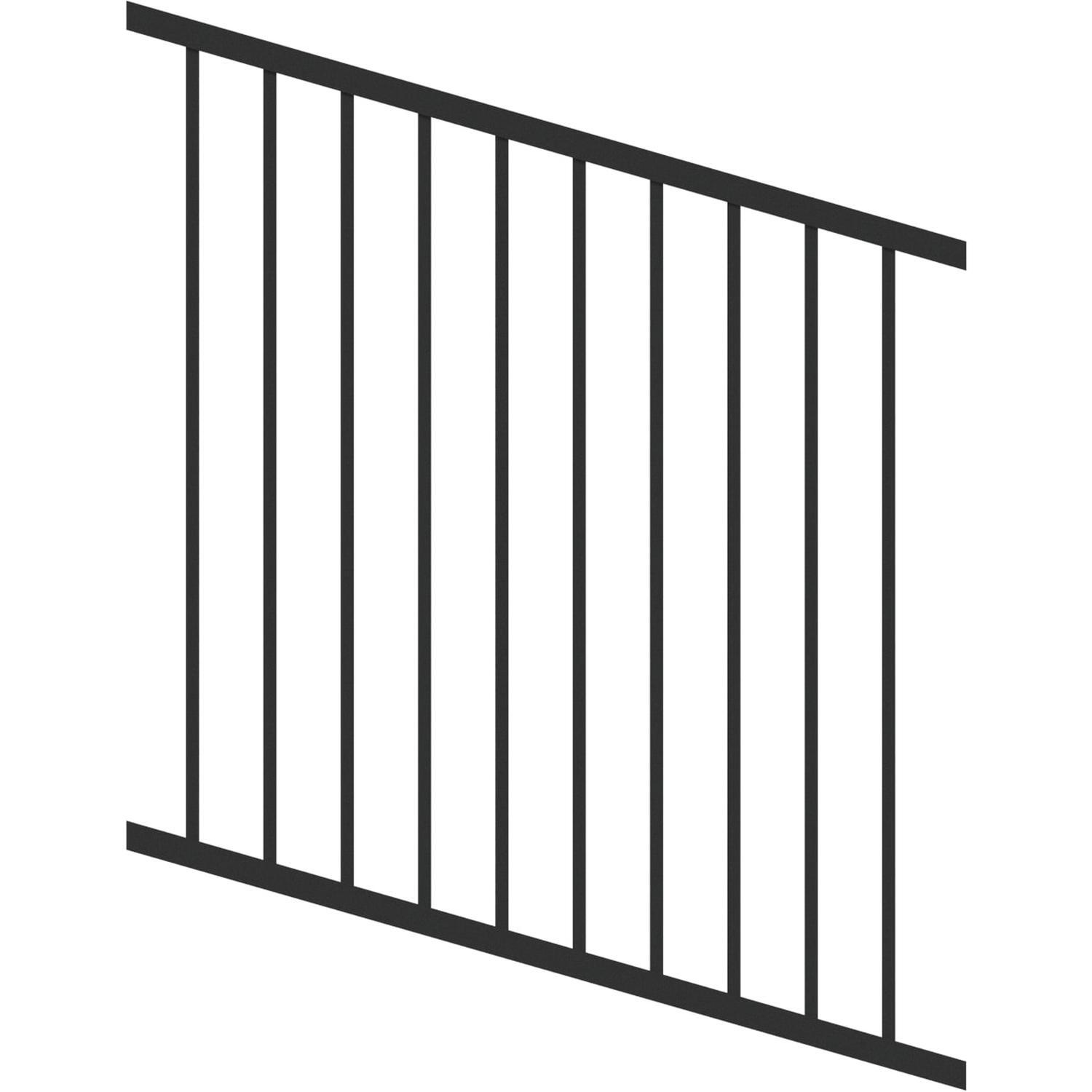 Fentec | Delta Raking Balustrade Panel H: 1200mm x W: 1110mm Black ...