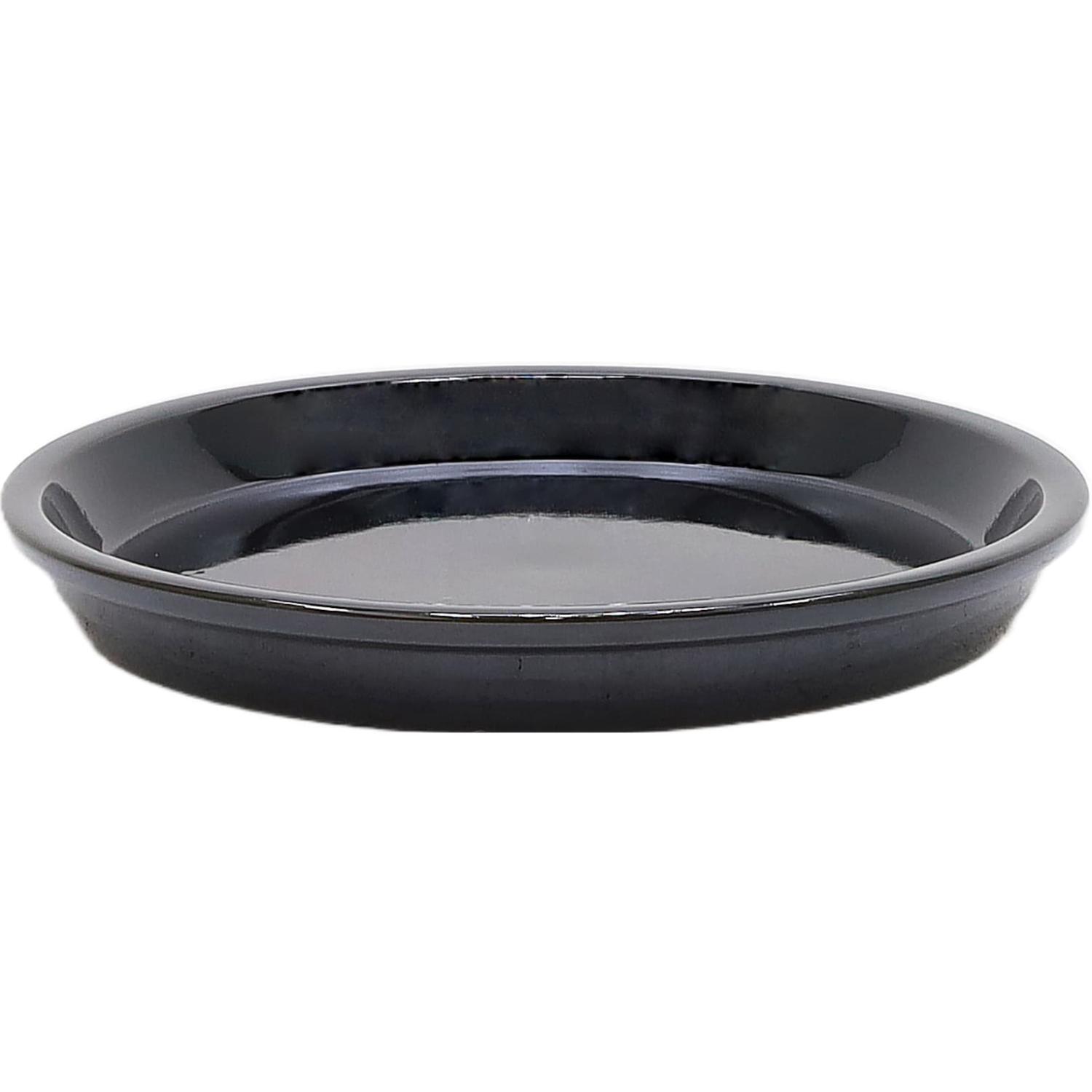 Gardeners Edge | Round Saucer 300mm Black | Mitre10