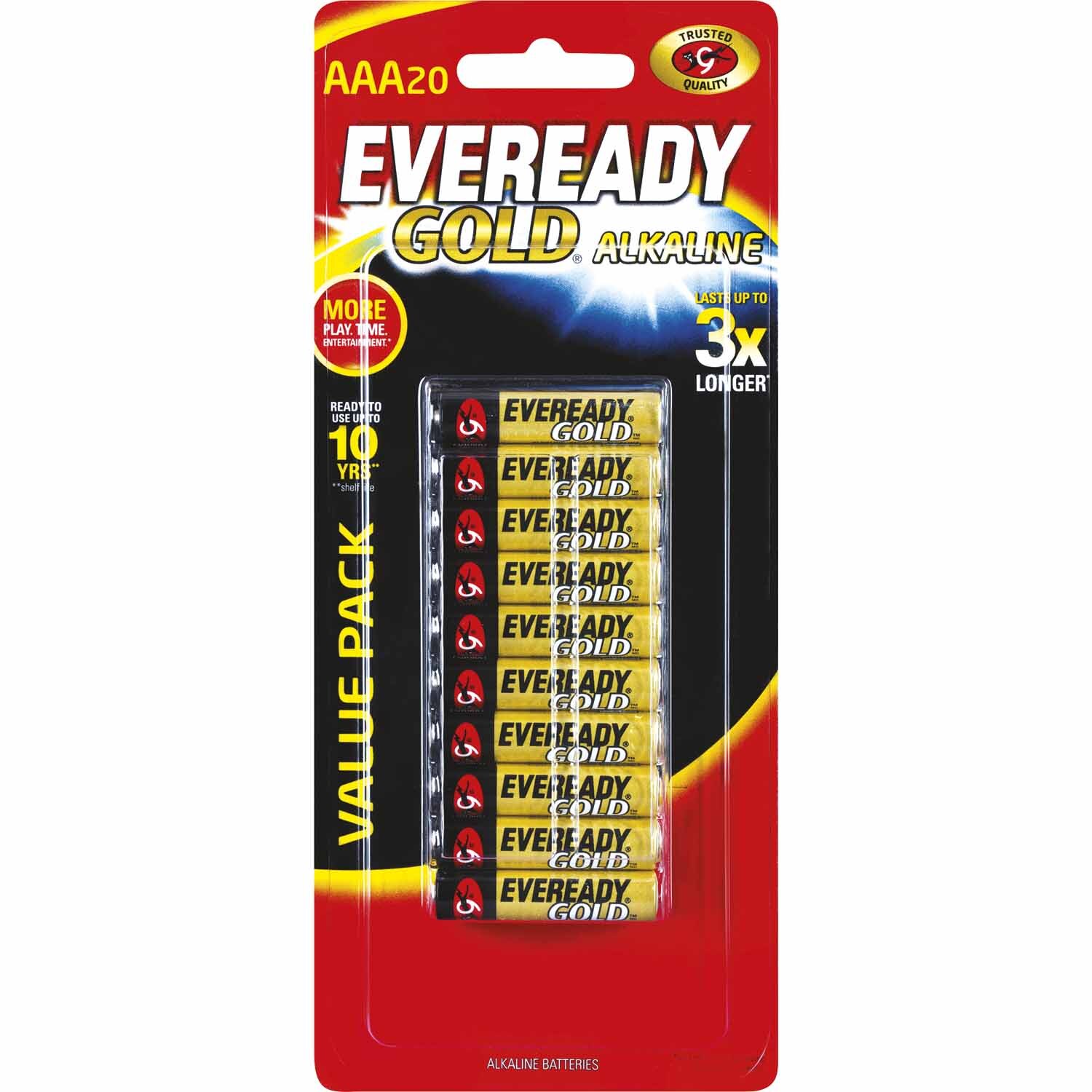 Eveready | Gold Batteries AAA, Pack of 20 | Mitre10