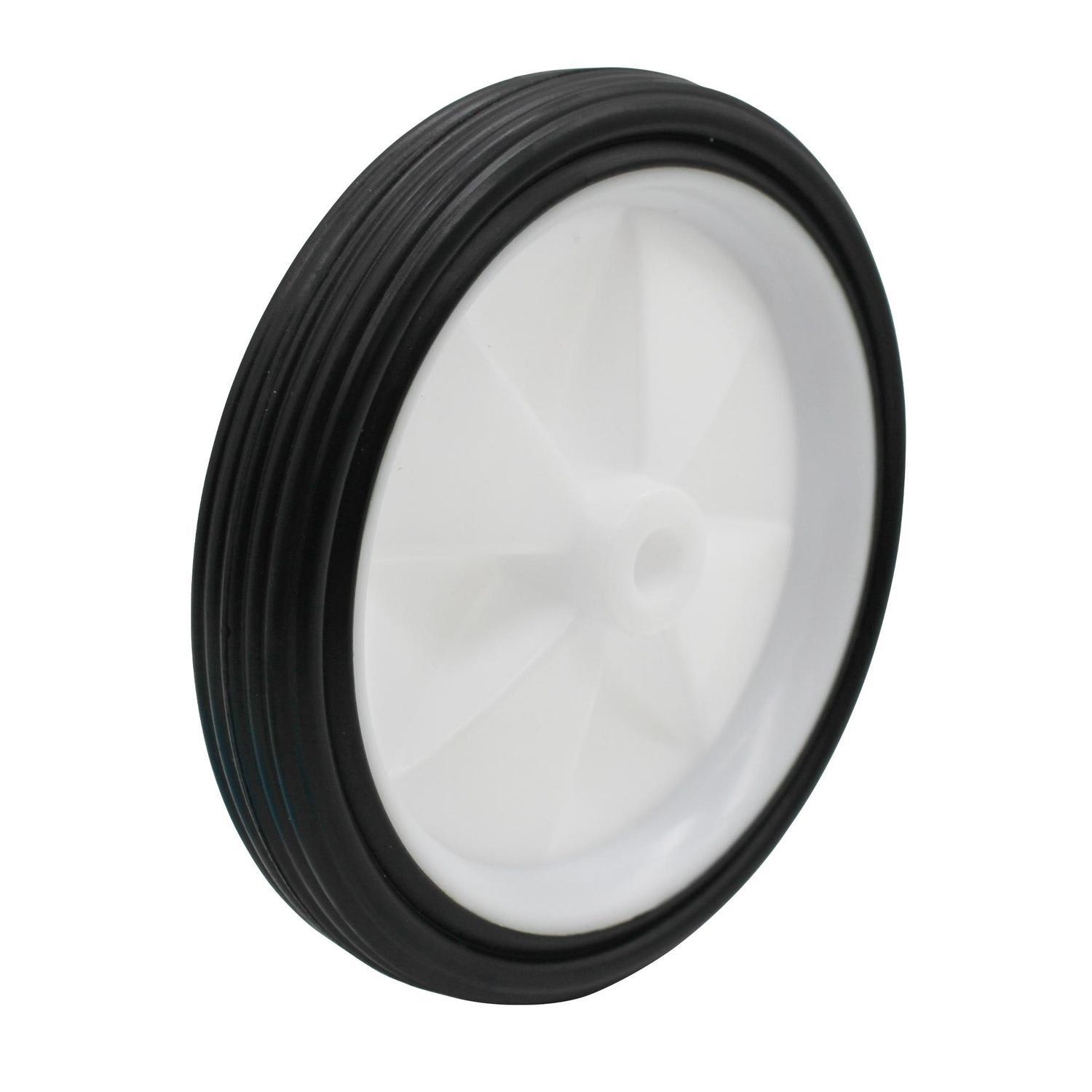 Winmore Hardware | Rubber Tyred Plastic Centered Wheel 130mm White ...