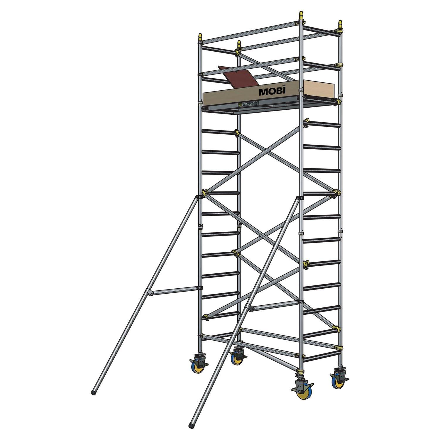 MOBI | Compact Single Width Aluminium Platform Tower H: 3.85 x L: 2.0 m ...