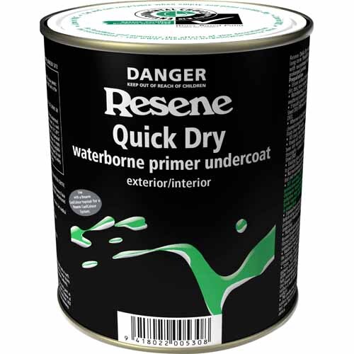 Resene | Quick Dry Waterborne Primer Undercoat 500ml White | Mitre10