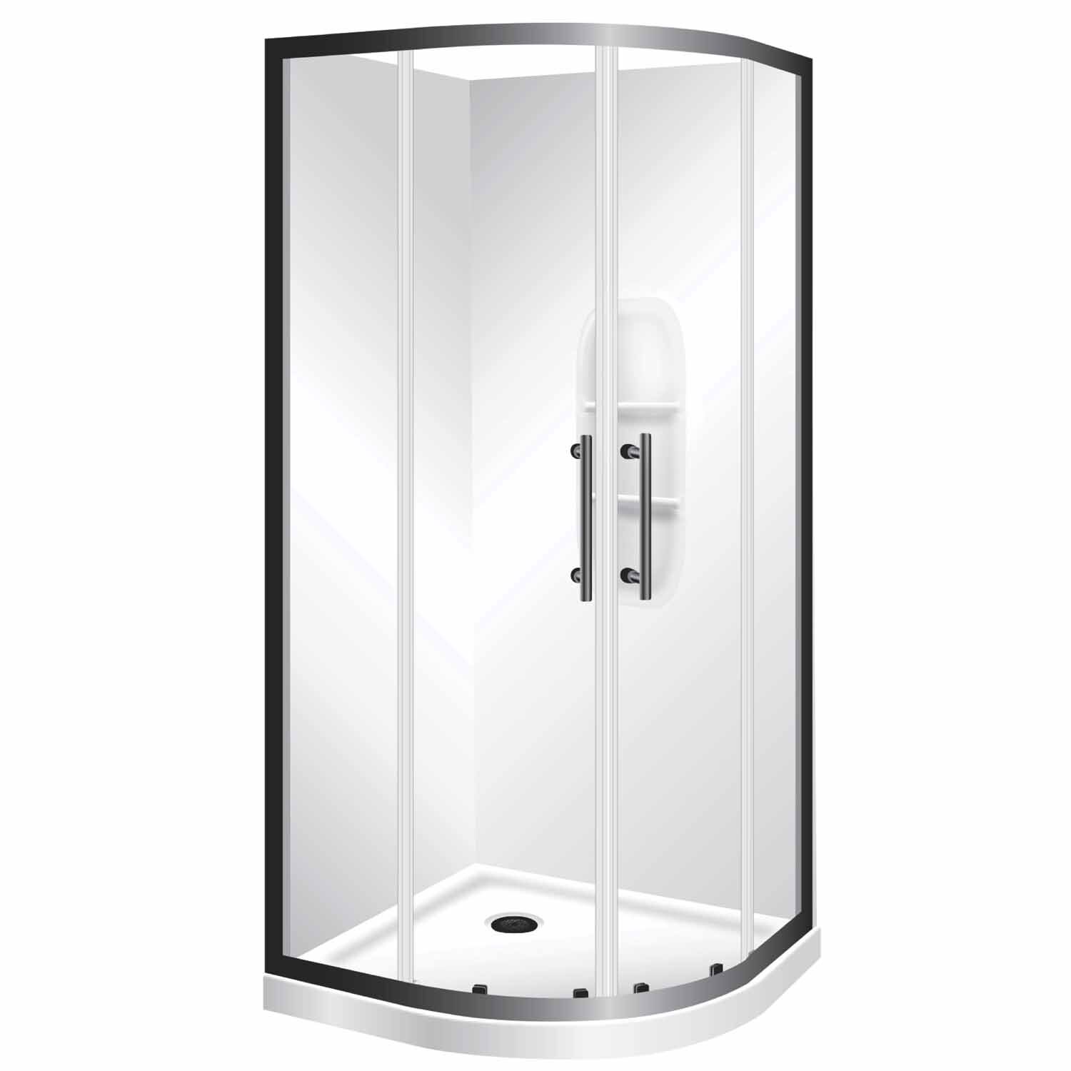 Fibre Systems | Stellar Round Shower Moulded Wall | Mitre10