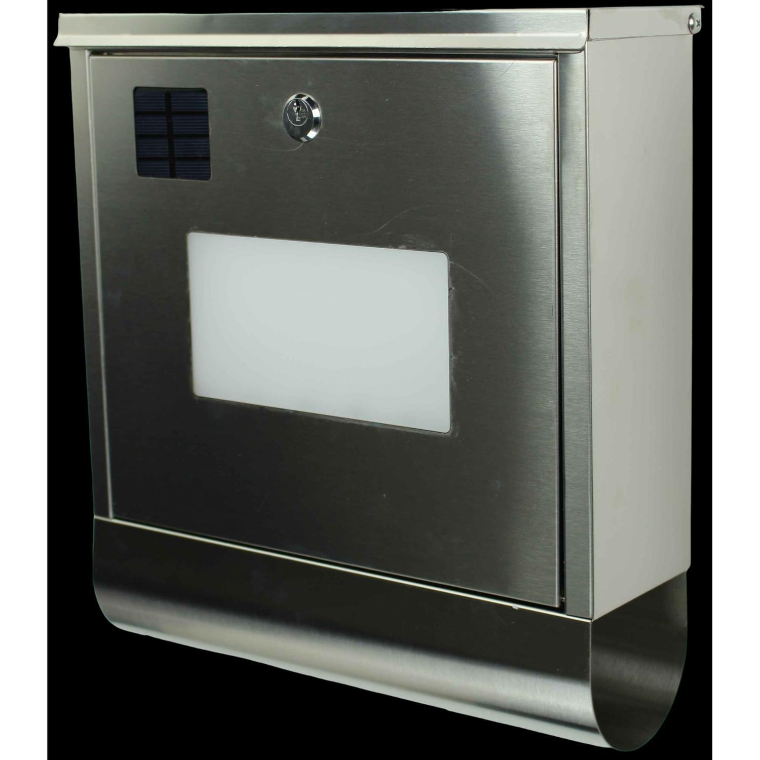 Solar Letterbox Stainless Steel | Letter Boxes & Posts