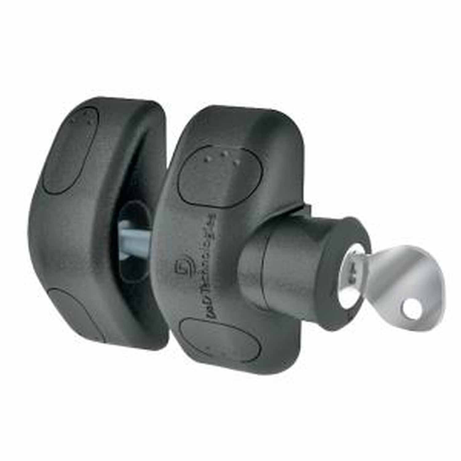 MagnaLatch® Lockable Gate Latch with Magnetic Pull Lock Black | Gate ...