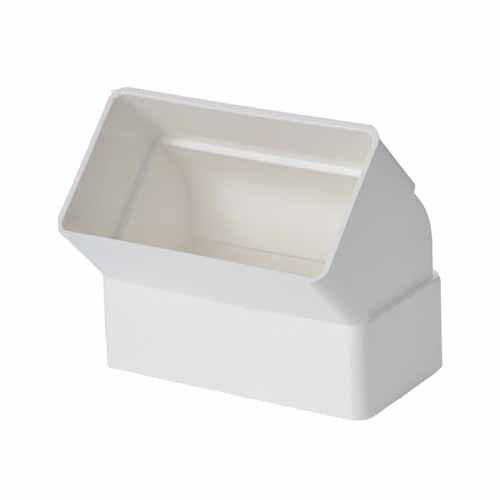 Marley | Rectangular Rectangular Downpipe 45 Degrees Socket Bend 100 x ...