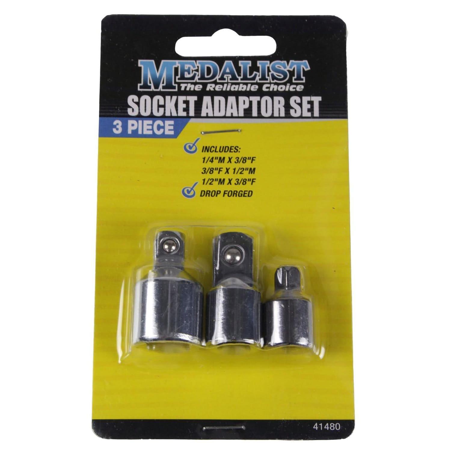 Medalist | 3 Piece Socket Adaptor Set | Mitre10