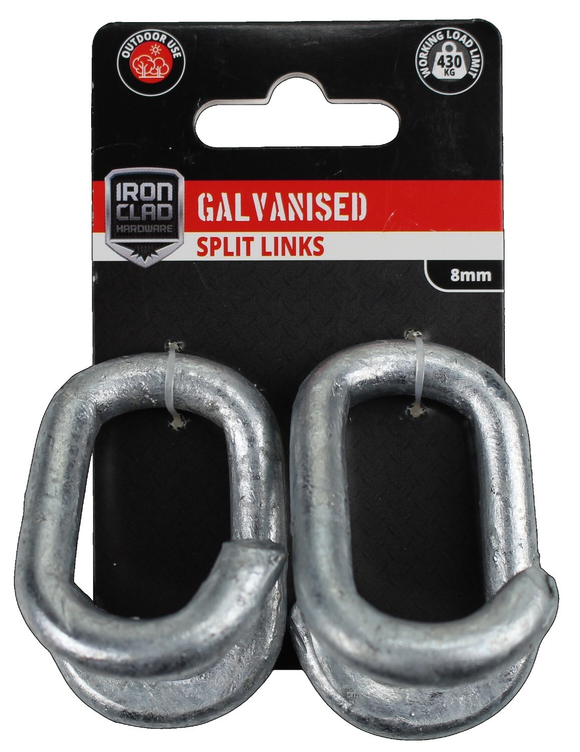 Iron Clad | Split Link 8mm Galvanised | Mitre10