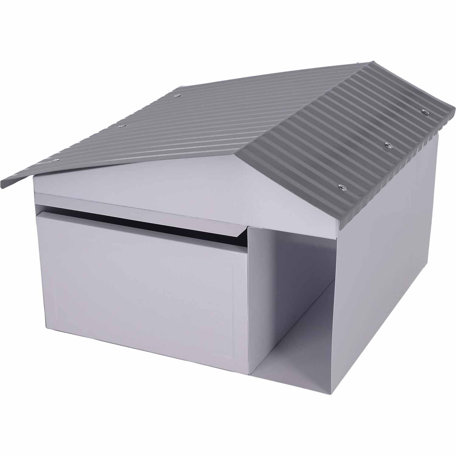 Mail Boss | Maheno Metal Letterbox H: 235mm, W: 330mm, D: 345mm White ...