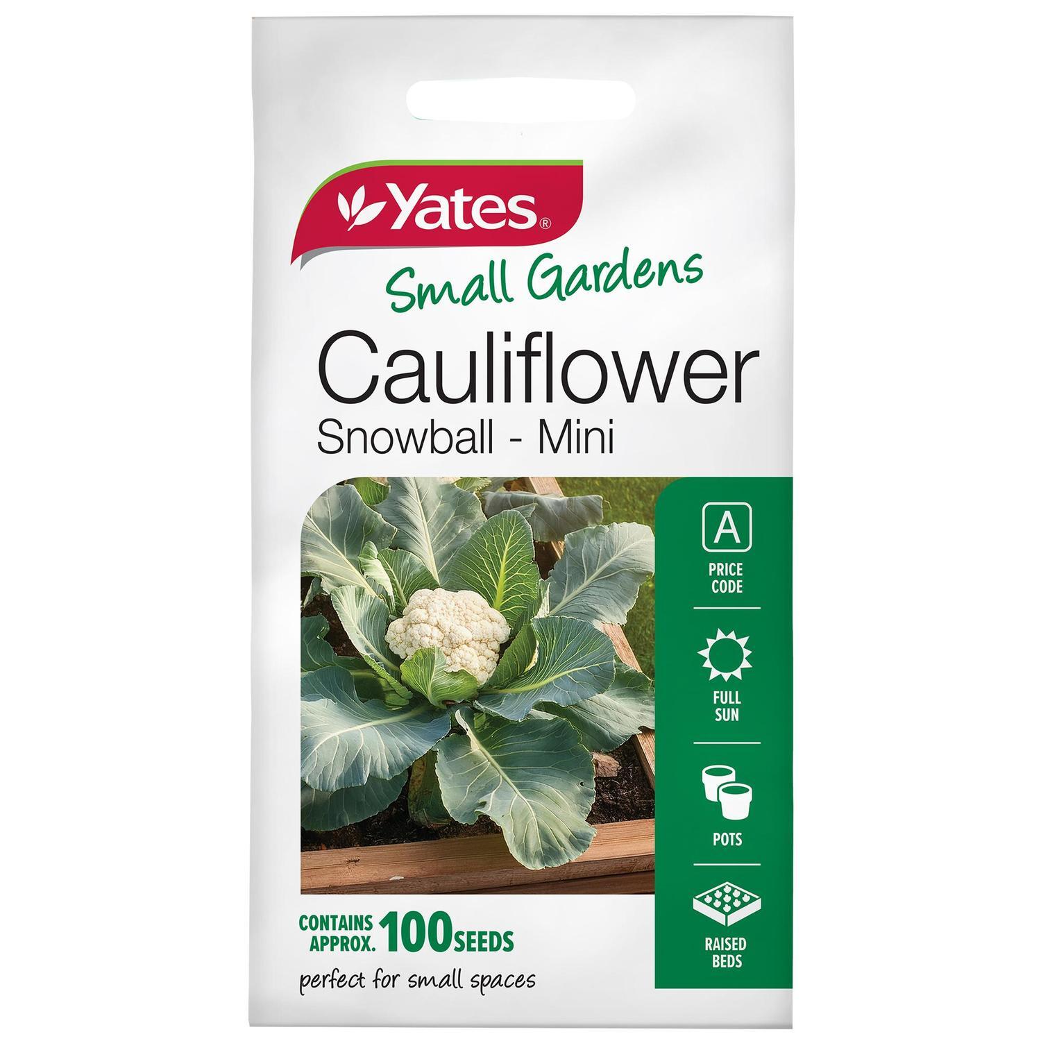 Yates | Vegetable Seed Cauliflower Snowball Mini | Mitre10