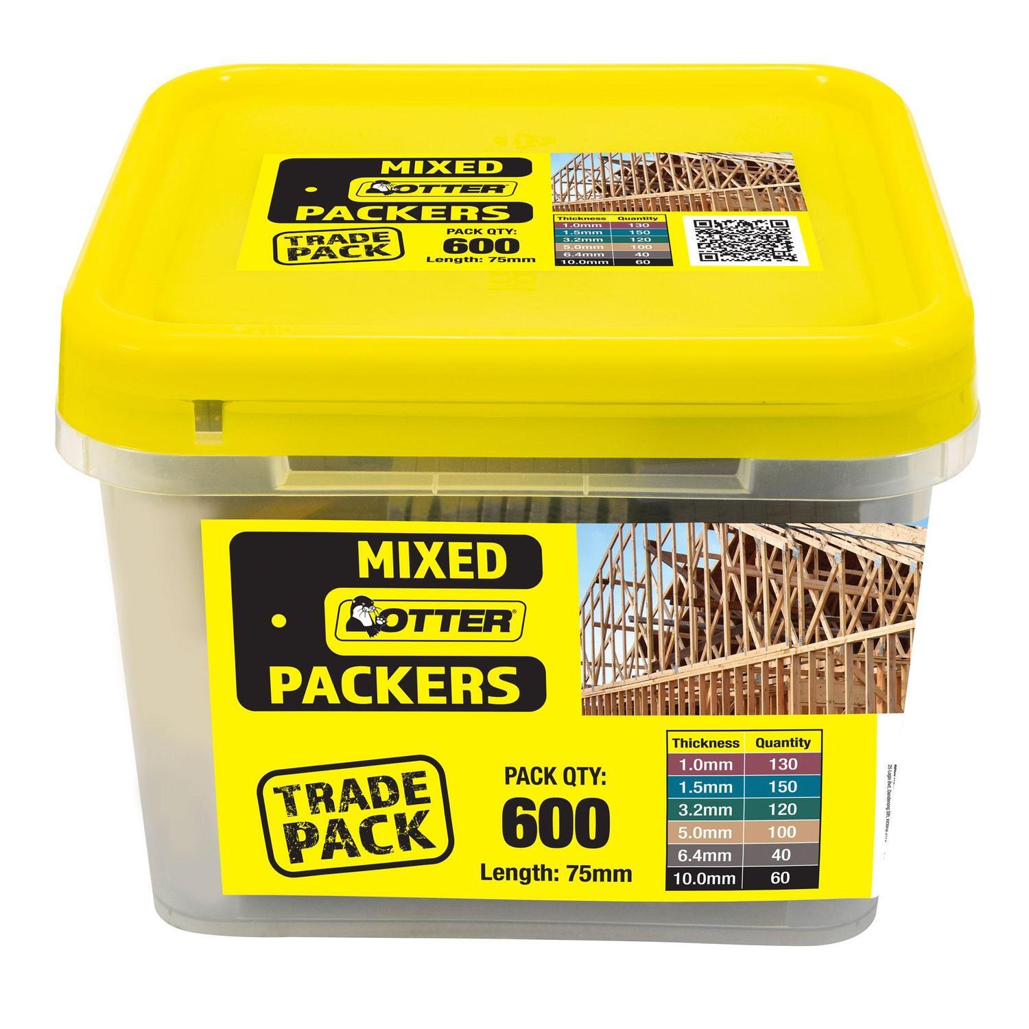 Mixed Packers Pack of 600 | Builders Wedges & Packers