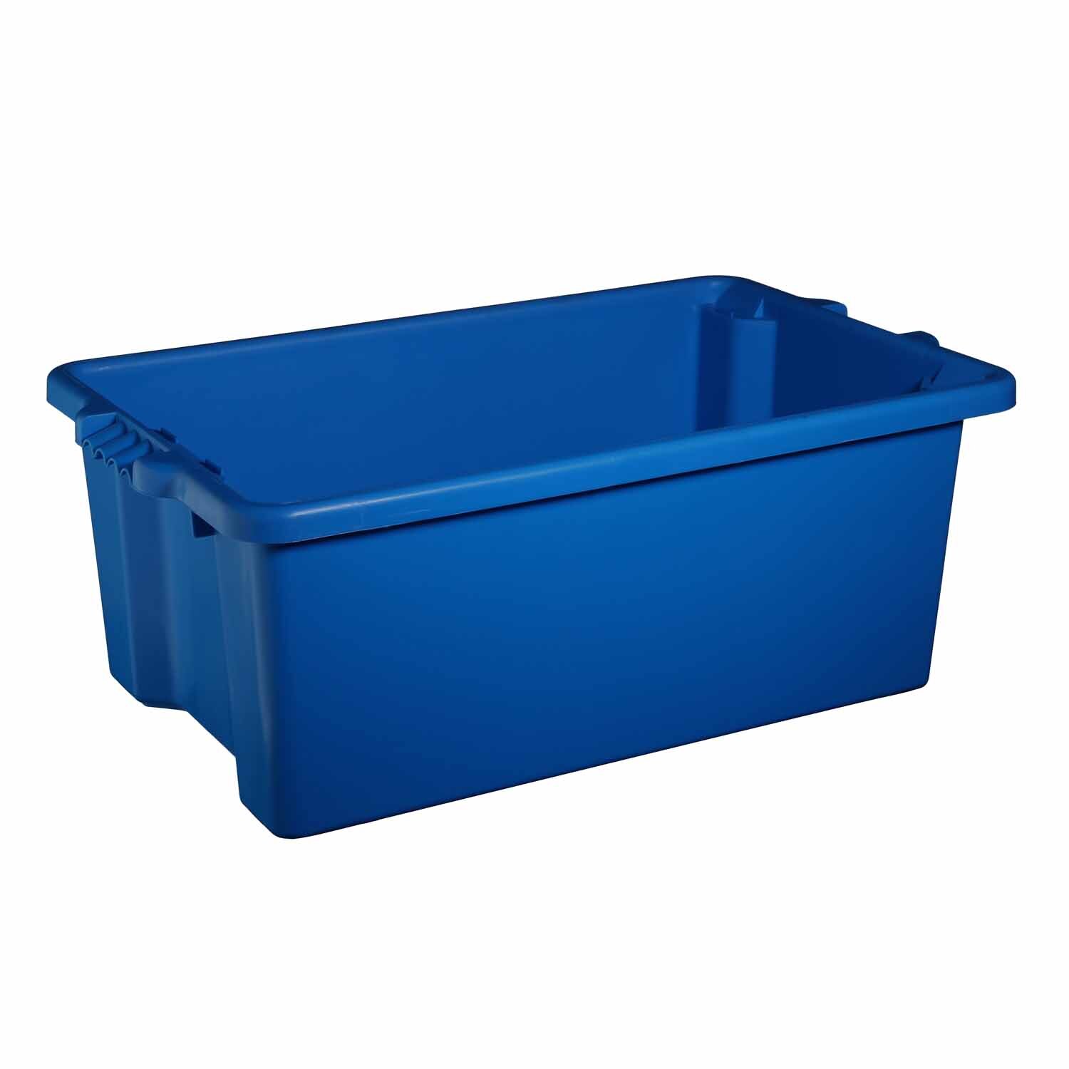 IP Plastics | Heavy Duty Storage Box (No Lid) 54 Litre Blue | Mitre10
