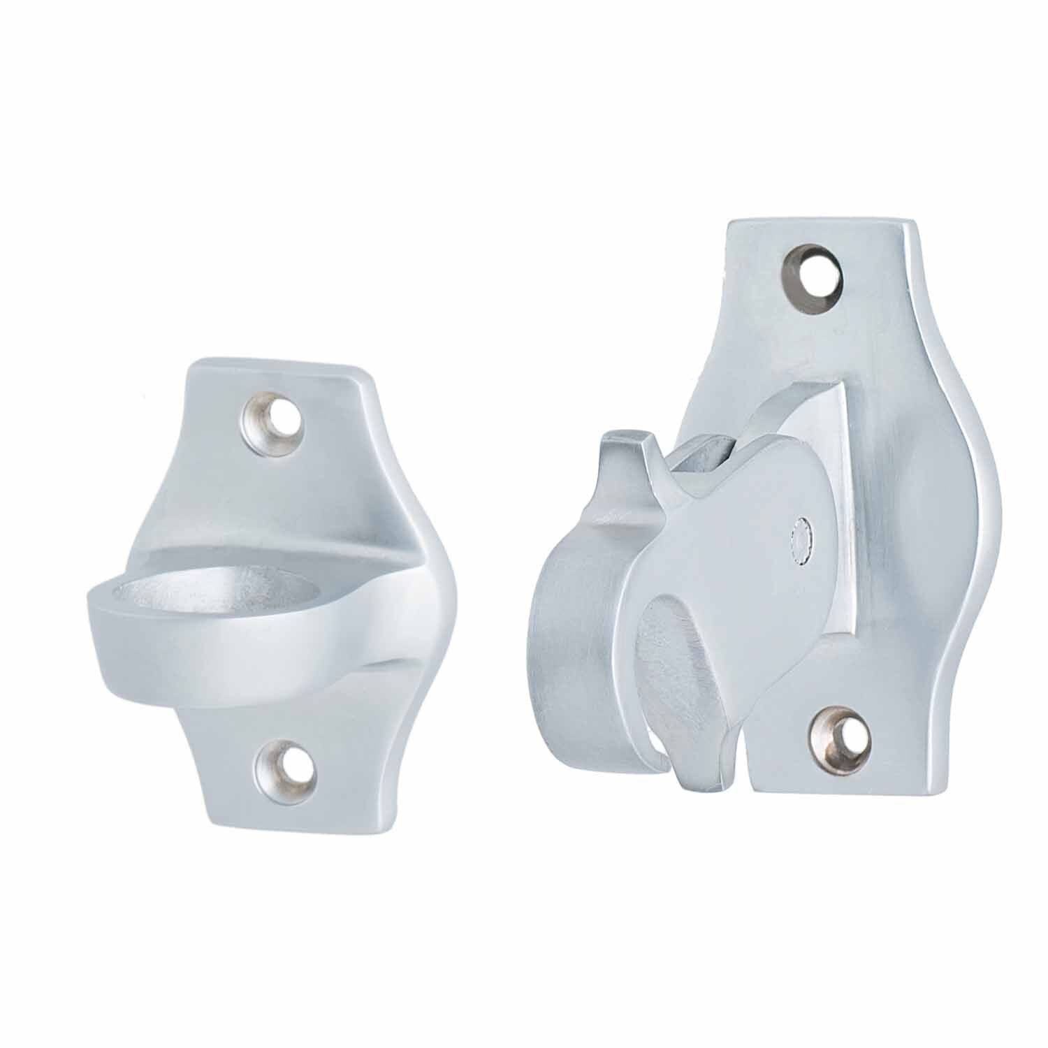 Miles Nelson | Latch Back 65mm Satin Chrome | Mitre10