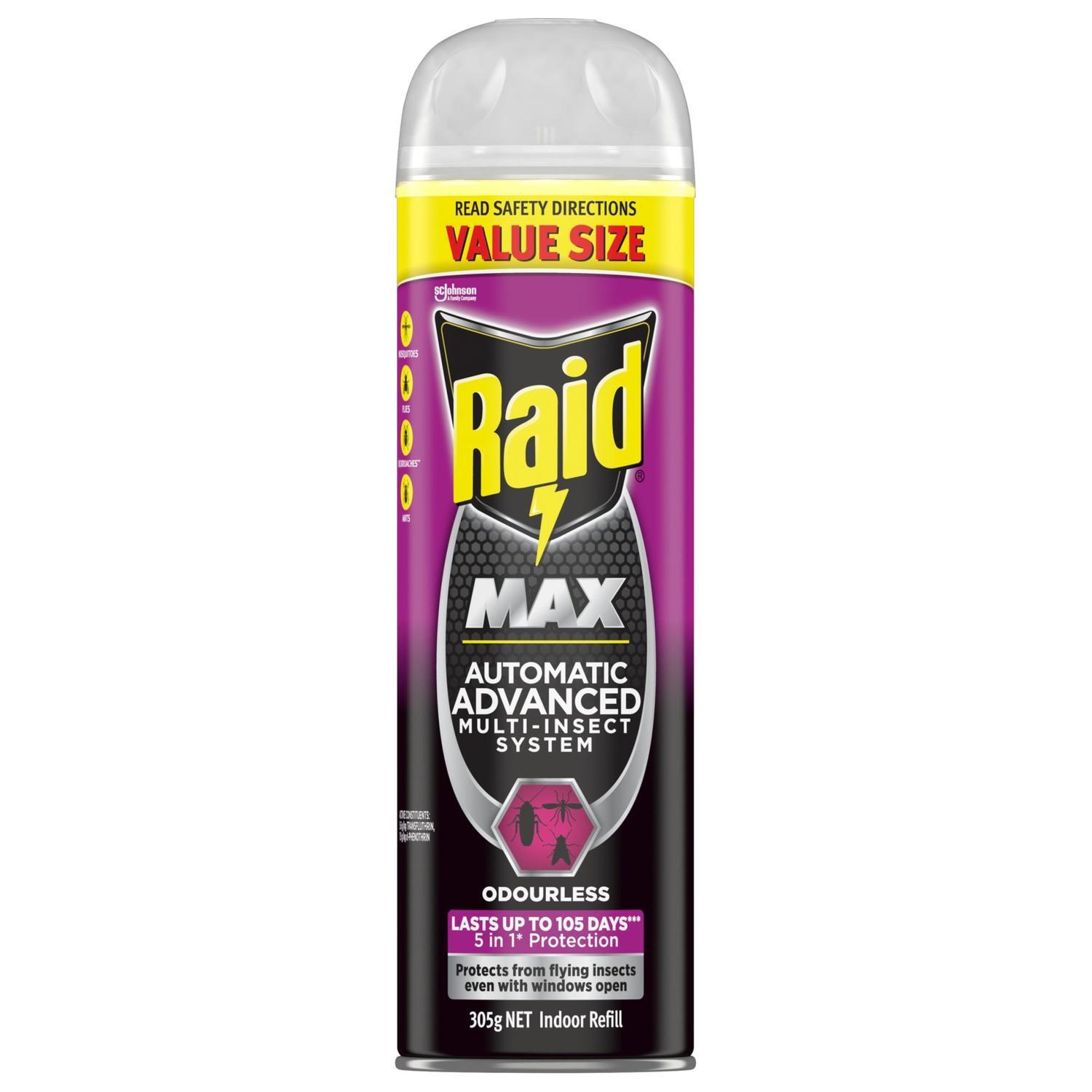Raid | Max Multi Insect Killer Automatic Refill 305g | Mitre10
