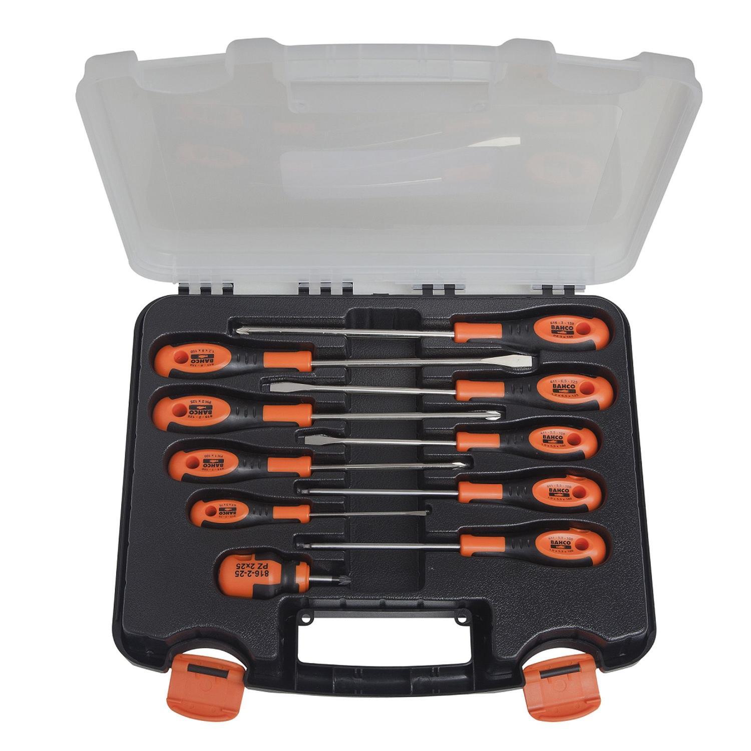 Slotted/Phillips/Robertson Screwdriver Set with Rubber Grip ...