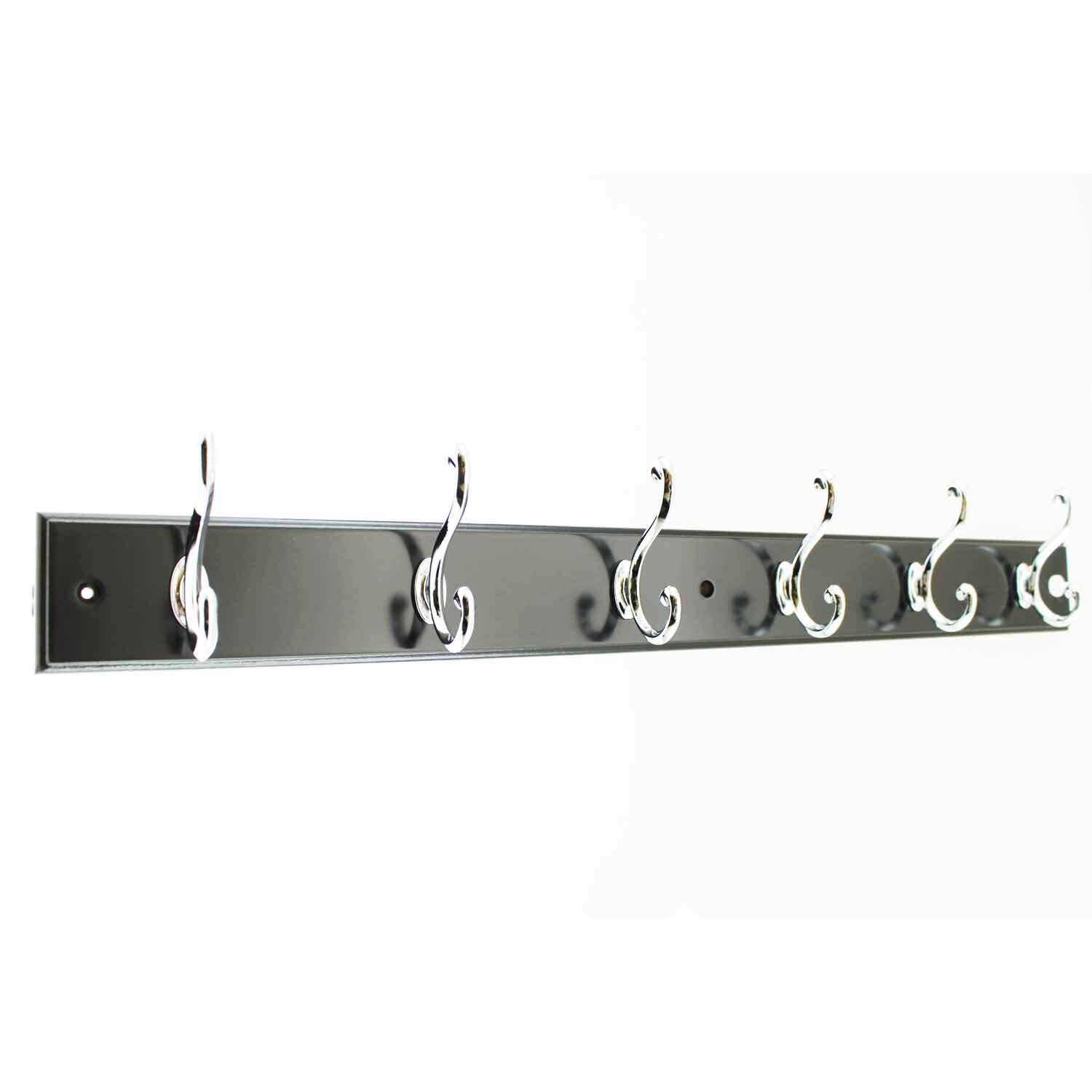 Hook Boss | Hat And Coat Hook Board H: 70mm, W: 687mm, D: 66mm | Mitre10