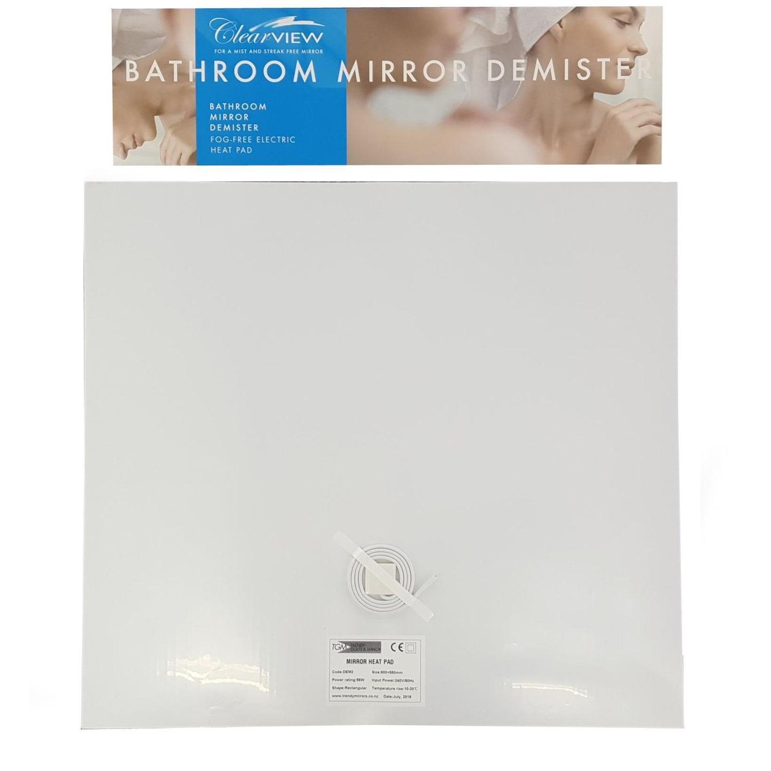 Clearview | Mirror Demister Pad 600 x 550mm 56 Watt White | Mitre10