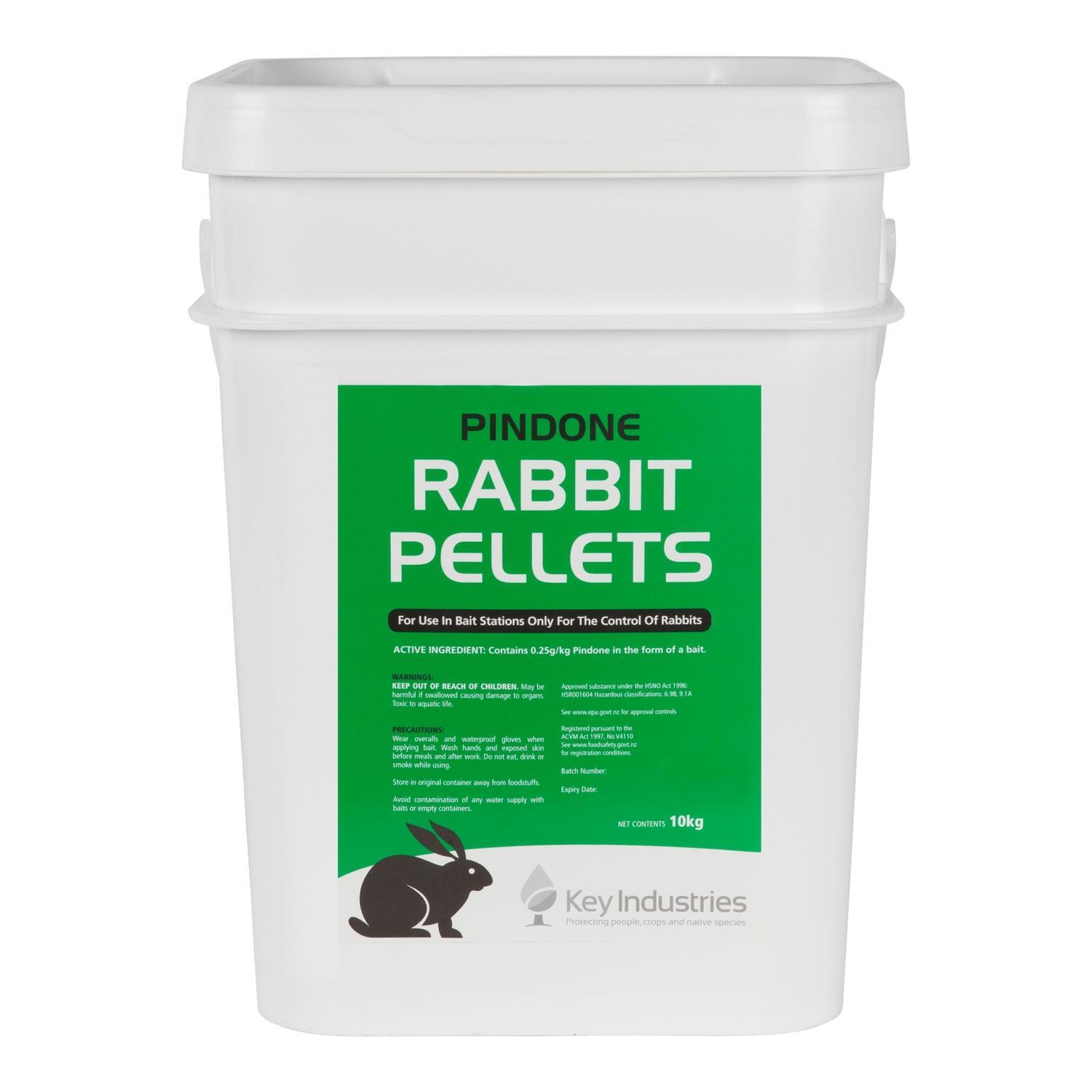 Pindone | Rabbit Bait Pellets 10 Kg Green Pellets | Mitre10