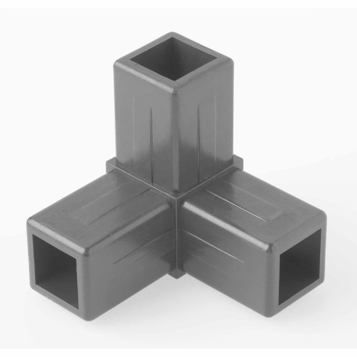 Metal Mate | Connect-it 3 Way Corner Joiner 25.4mm Black | Mitre10