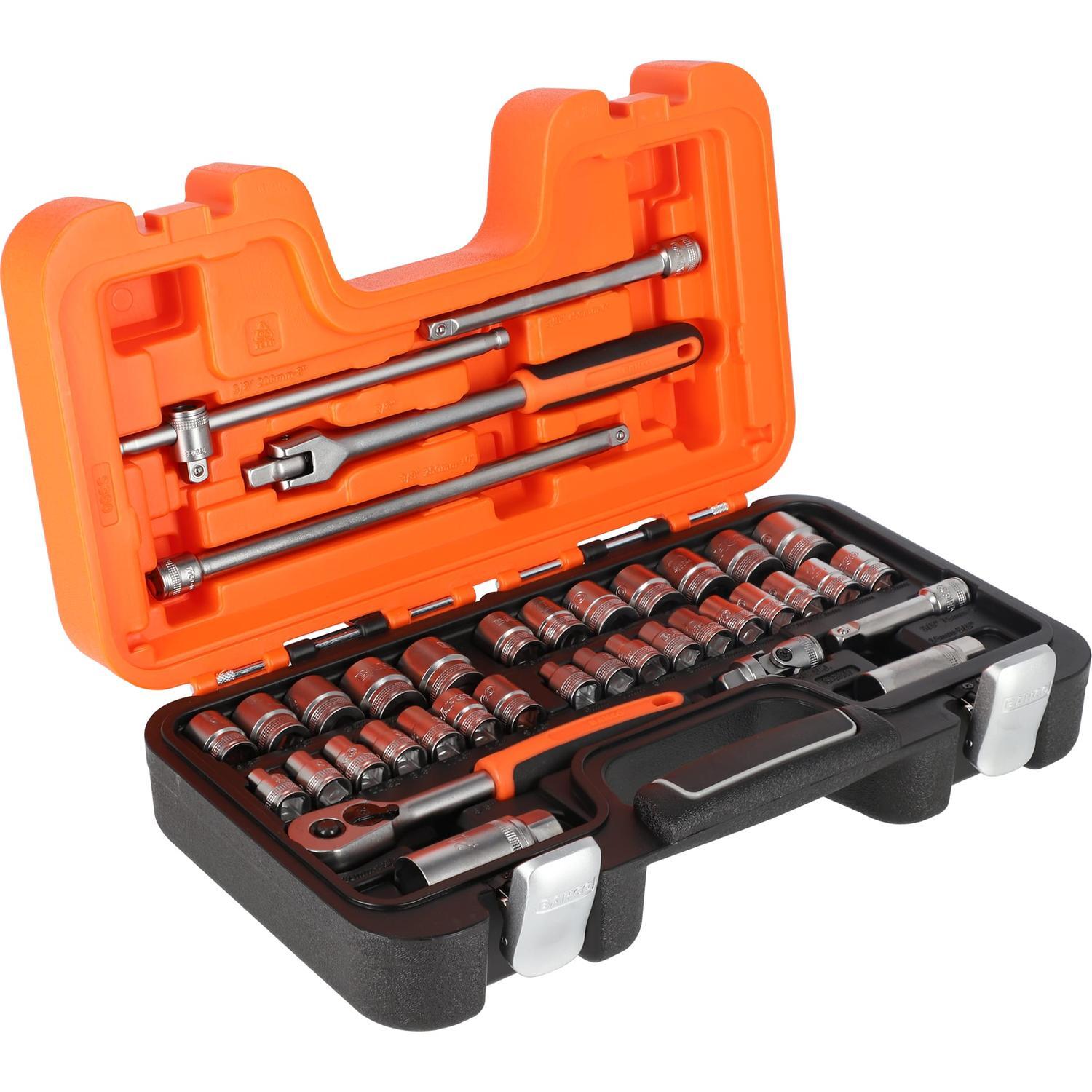 Bahco | Imperial and Metric Socket set 38 Piece | Mitre10