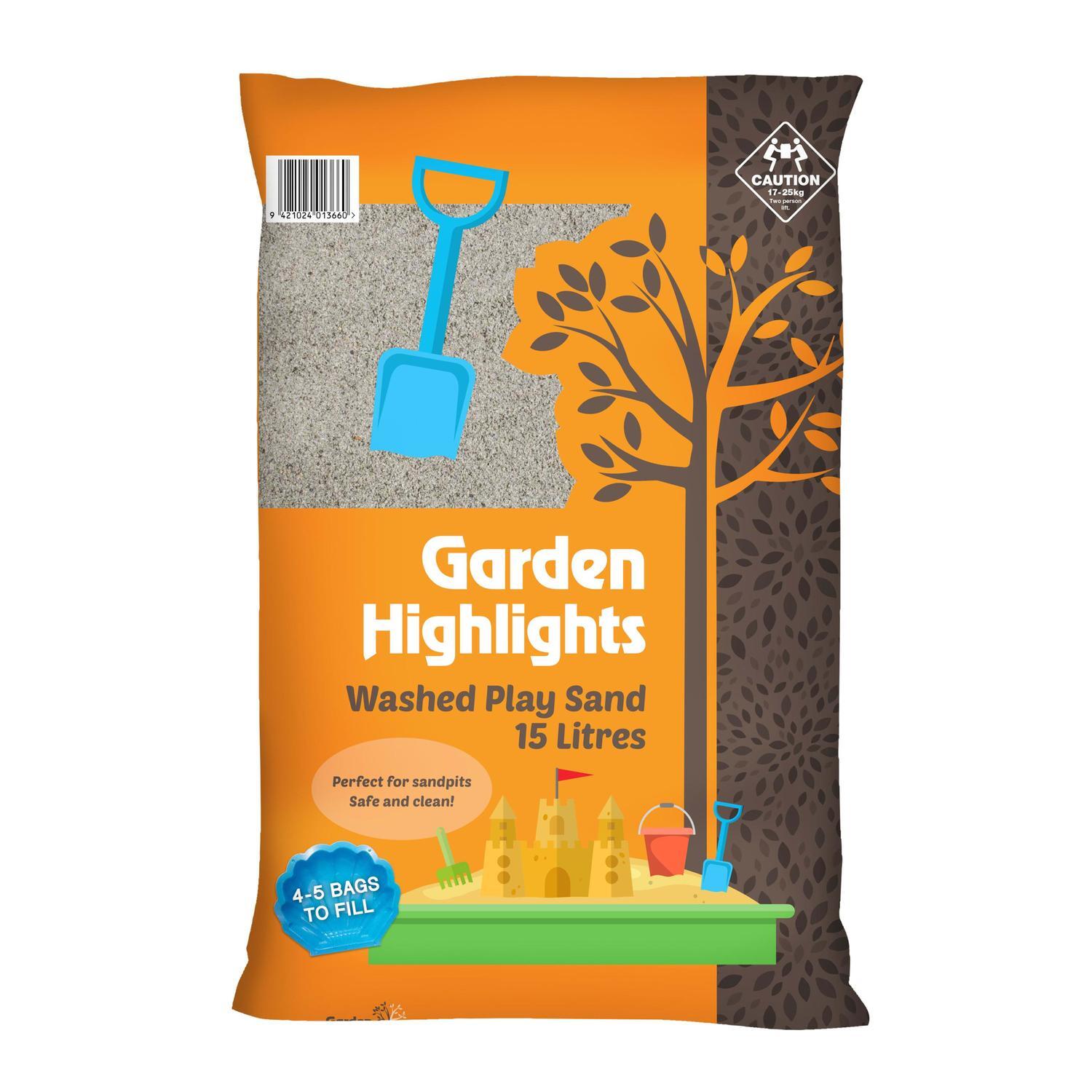 Garden Highlights | Washed Play Sand 15 litre | Mitre10