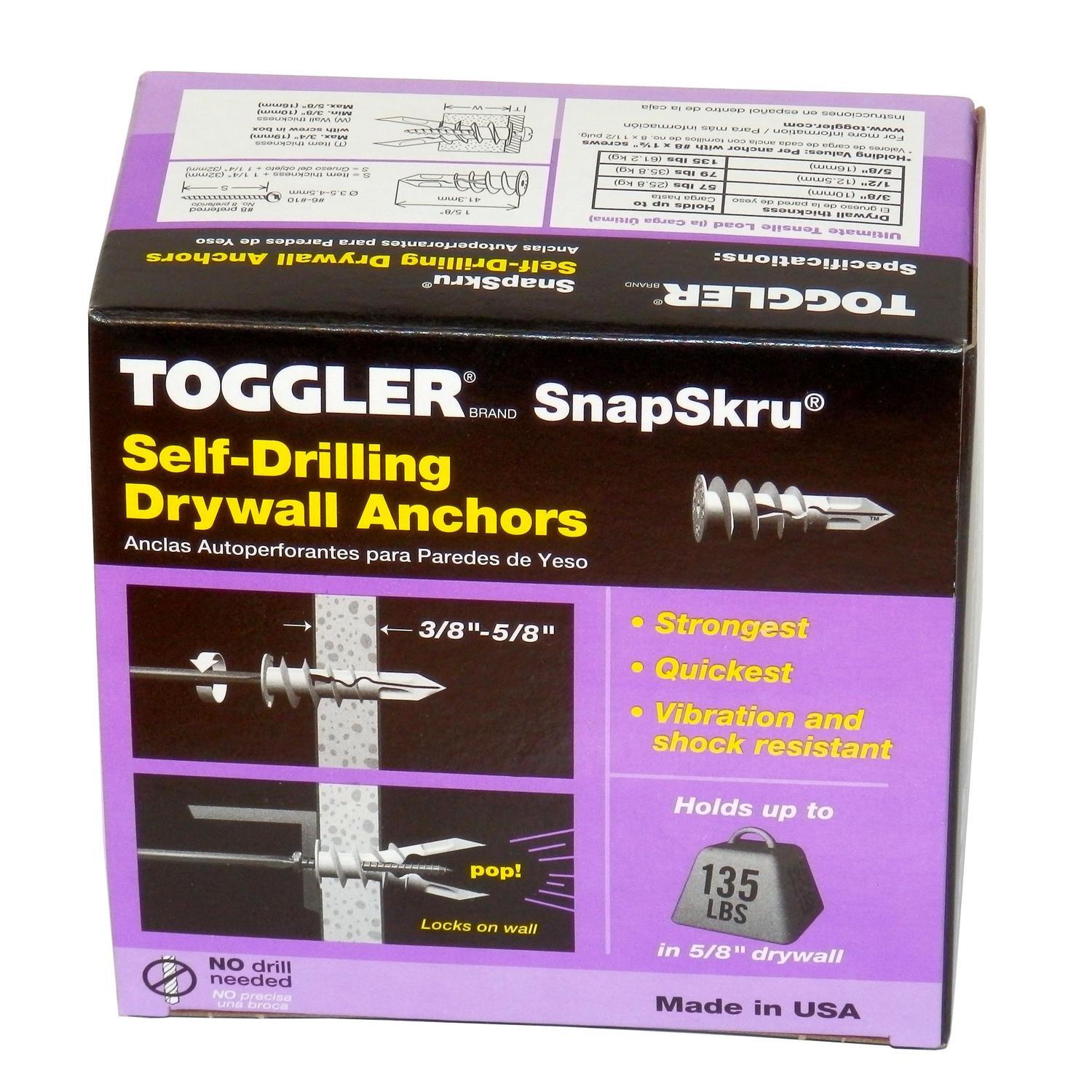 Toggler | Wall Anchor White | Mitre10