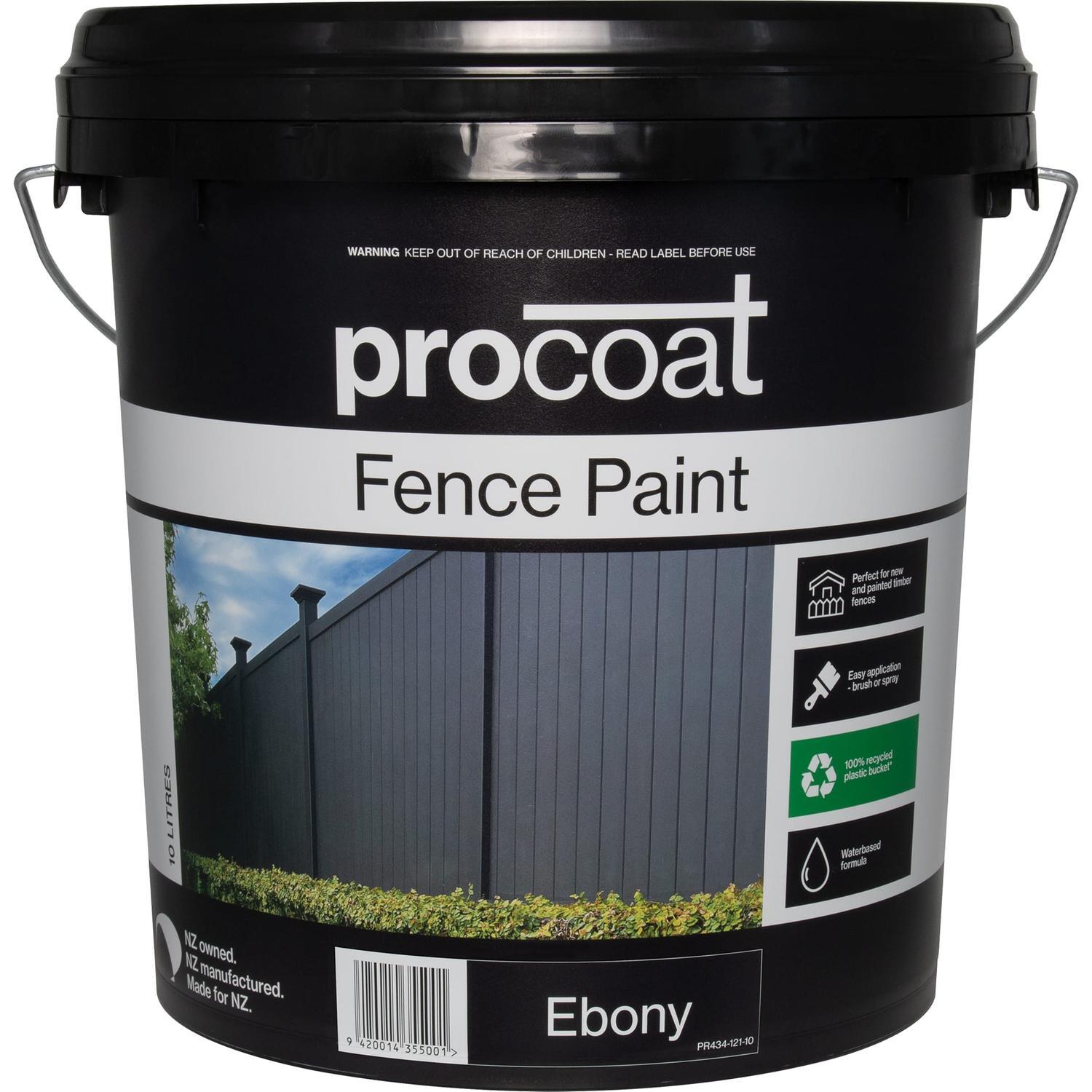 Procoat | Fence Paint 10L Ebony | Mitre10