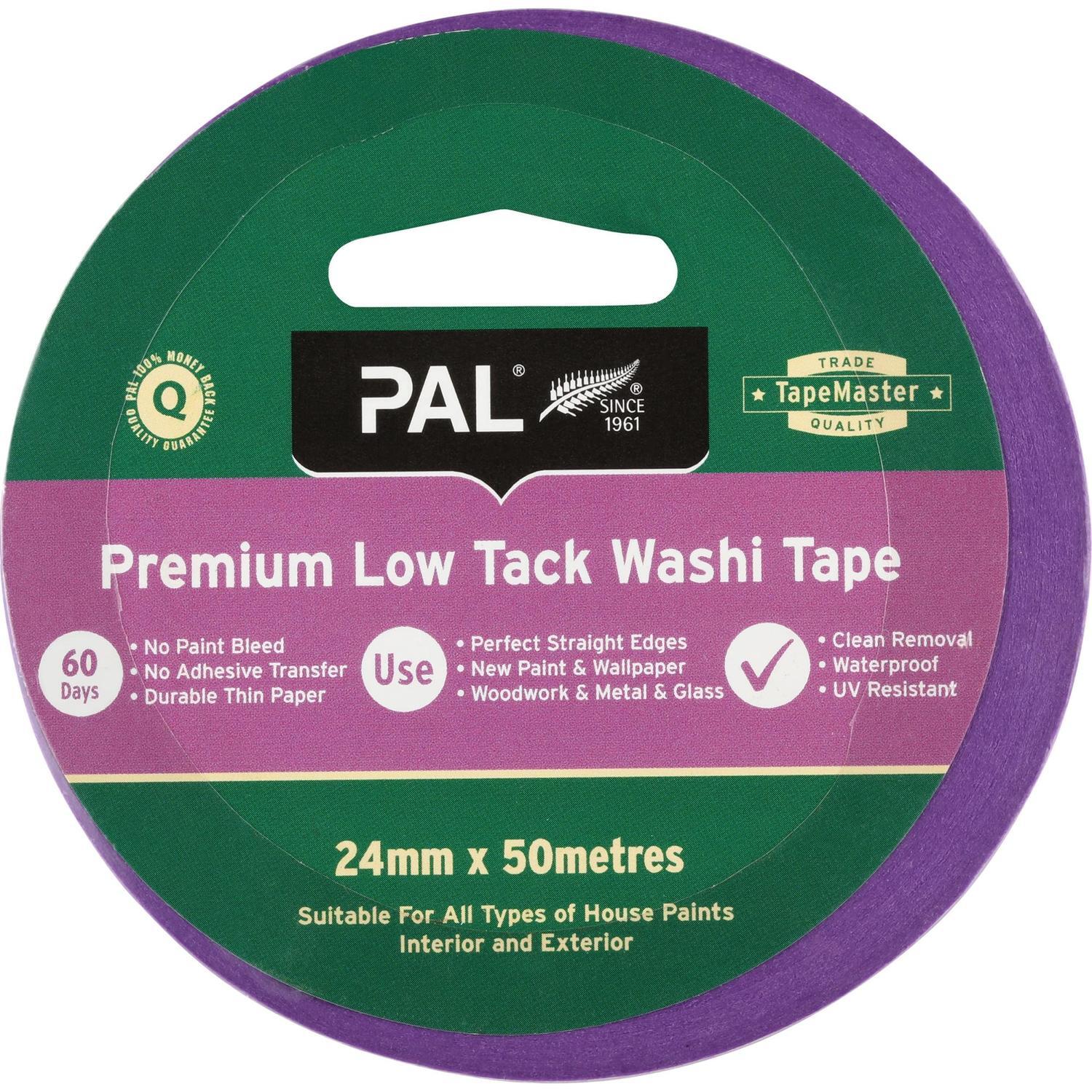 PAL | TapeMaster TapeMaster Premium Low Tack Washi Painters Tape 24mm x ...
