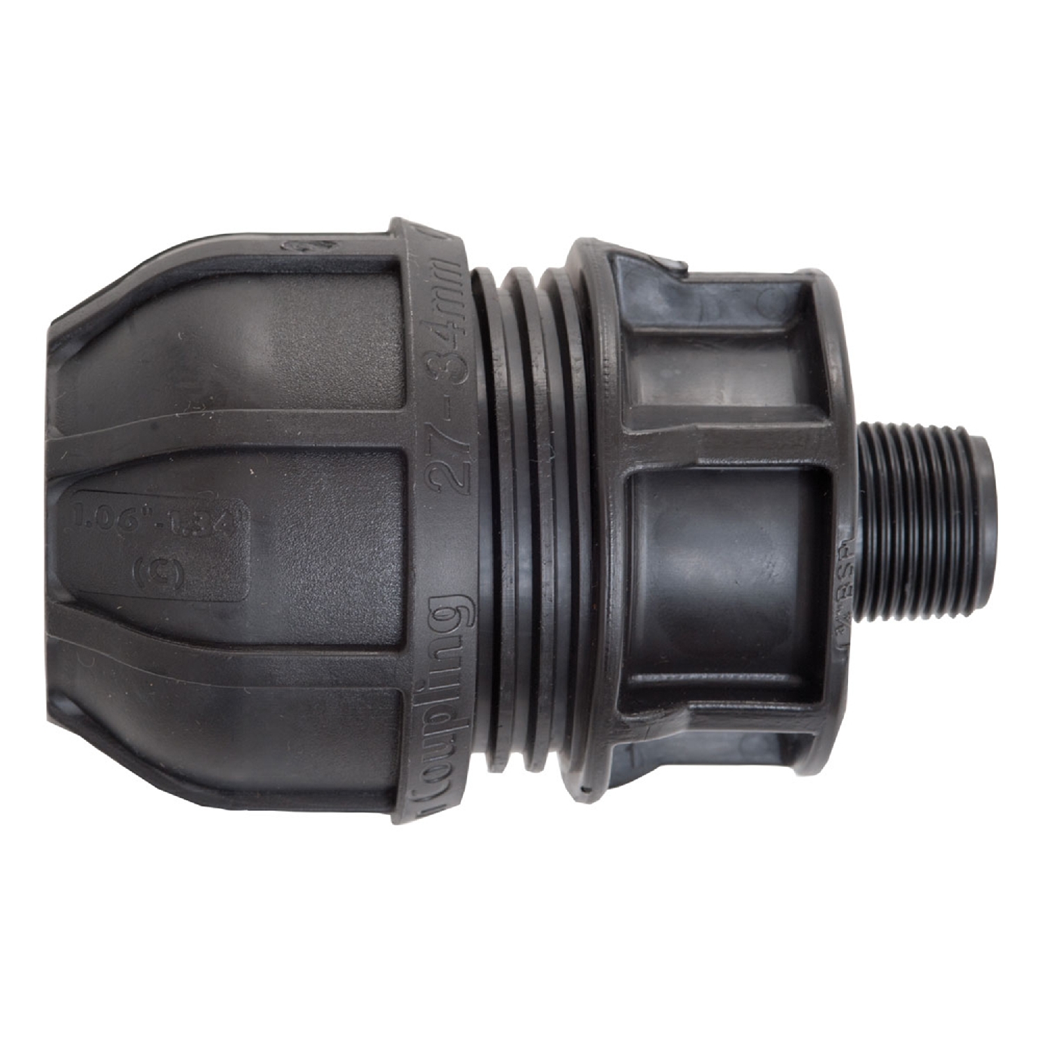 Philmac | Transition Male Connector Repair Fitting Black | Mitre10
