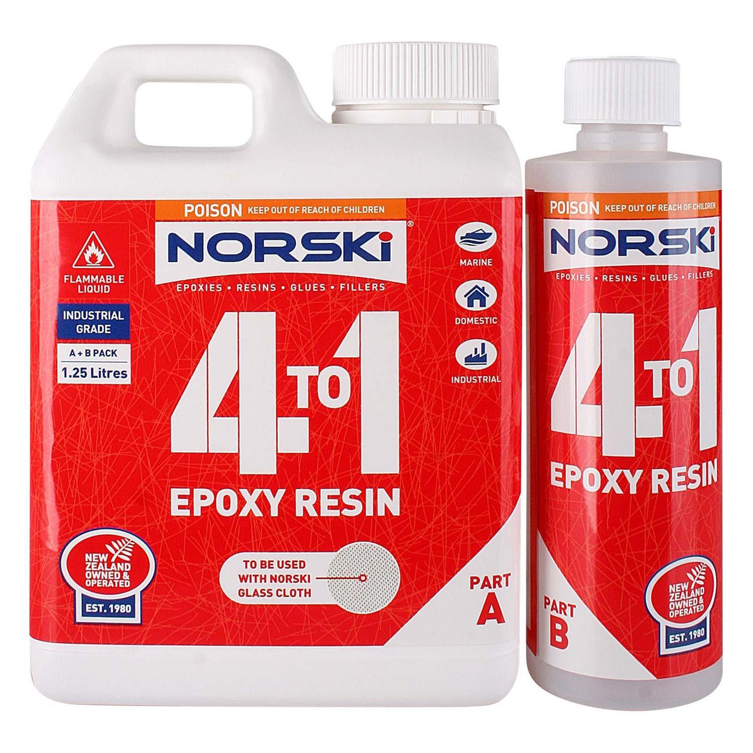 Norski | Epoxy Resin 1.25 Litre Amber | Mitre10