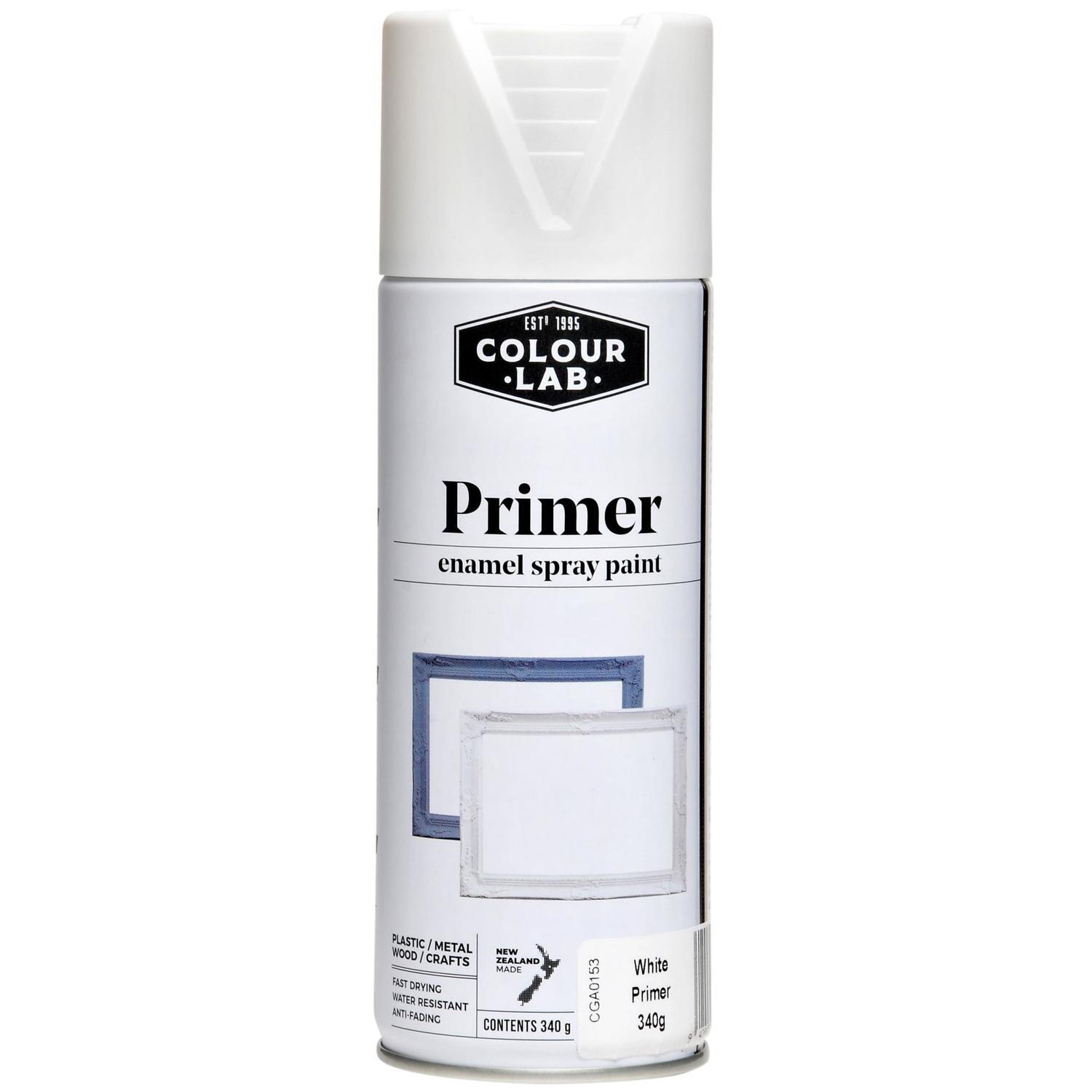 Colour Lab | Spray Paint Primer 340g White | Mitre10