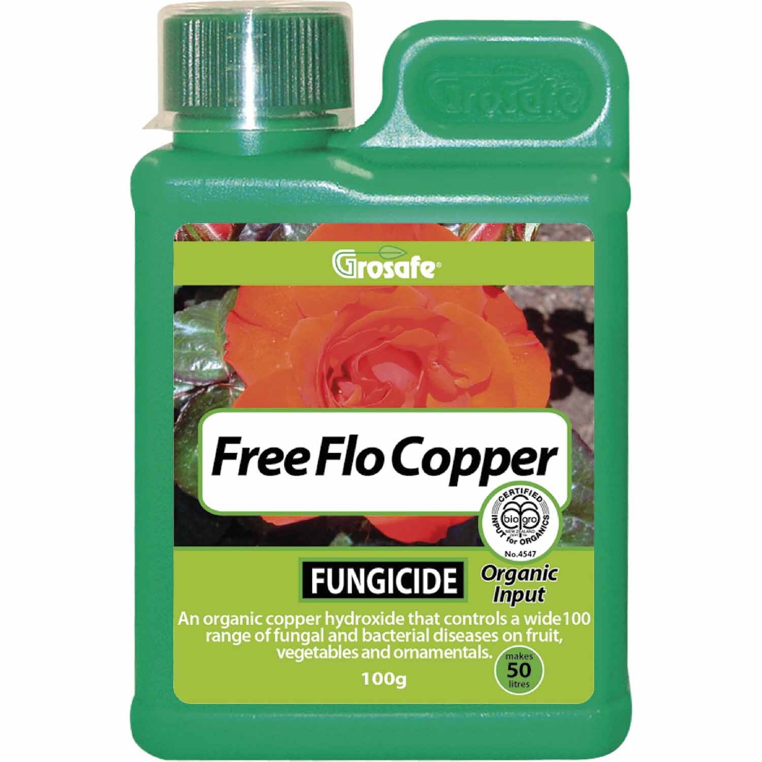Grosafe | Organic Free Flo Copper Fungicide 100g | Mitre10