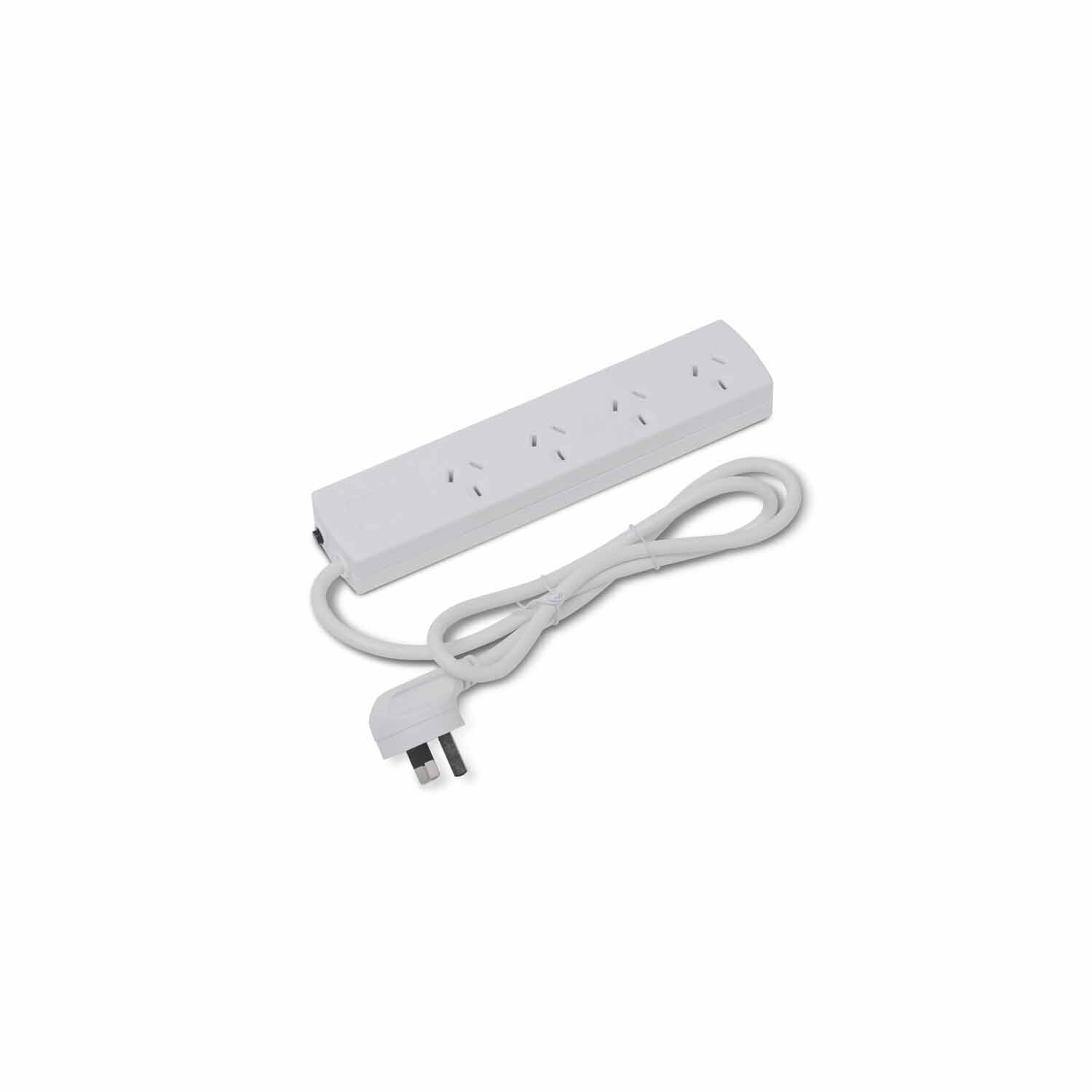 Number 8 | Four Way Powerboard 10 amp White | Mitre10