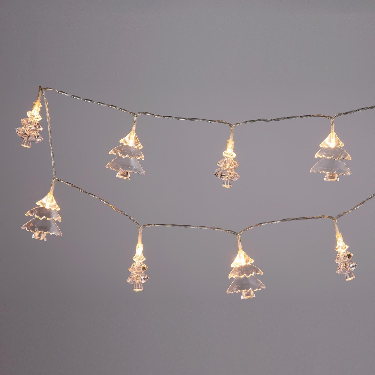 Southern Lights | Battery operated 10 LED Christmas Tree String Lights ...