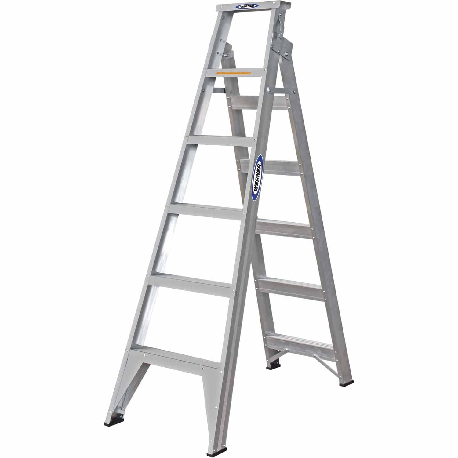 Werner | Dual Purpose Ladder 6/10 Step Aluminium | Mitre10