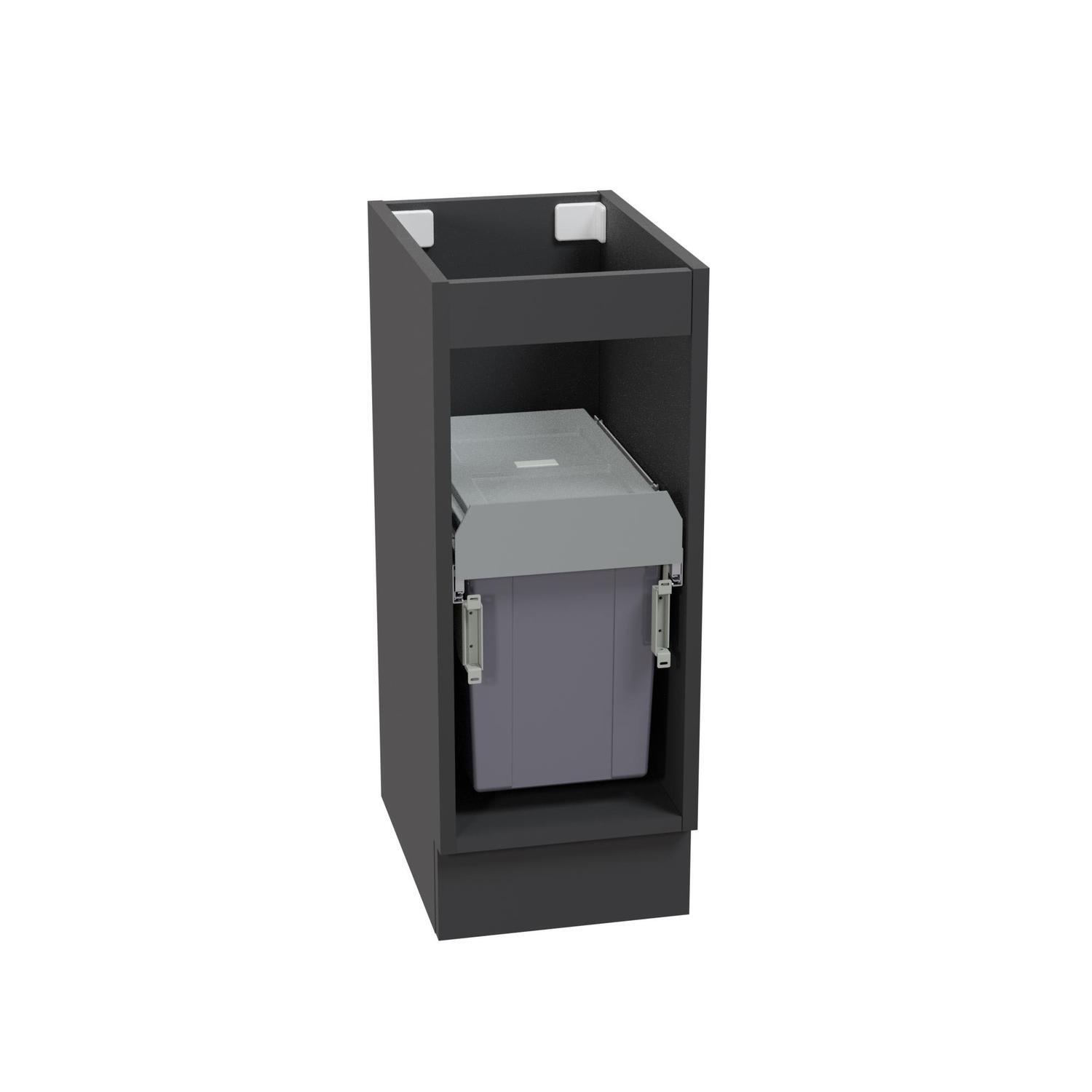 ConneX | Floor Standing Vanity Bin Cabinet 300mm Matte Black | Mitre10