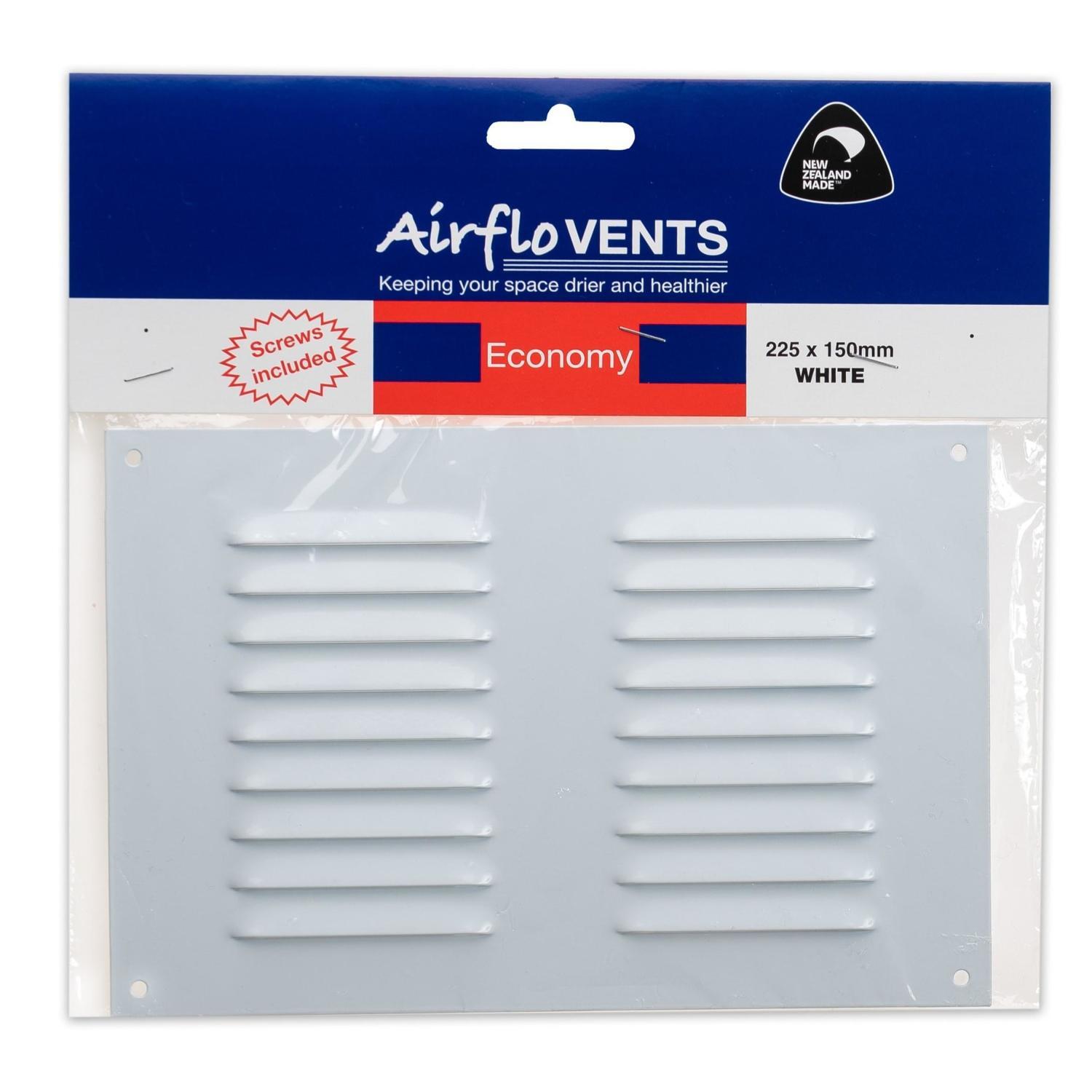 Airflo | Louvre Vent 225 x 150 mm White | Mitre10