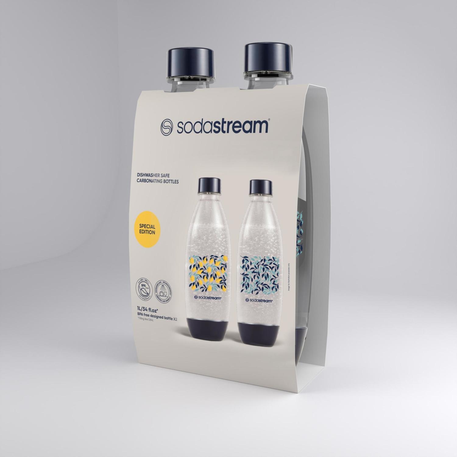 SodaStream | Carbonating Bottles Twin Pack 1 litre Summer Fruits | Mitre10