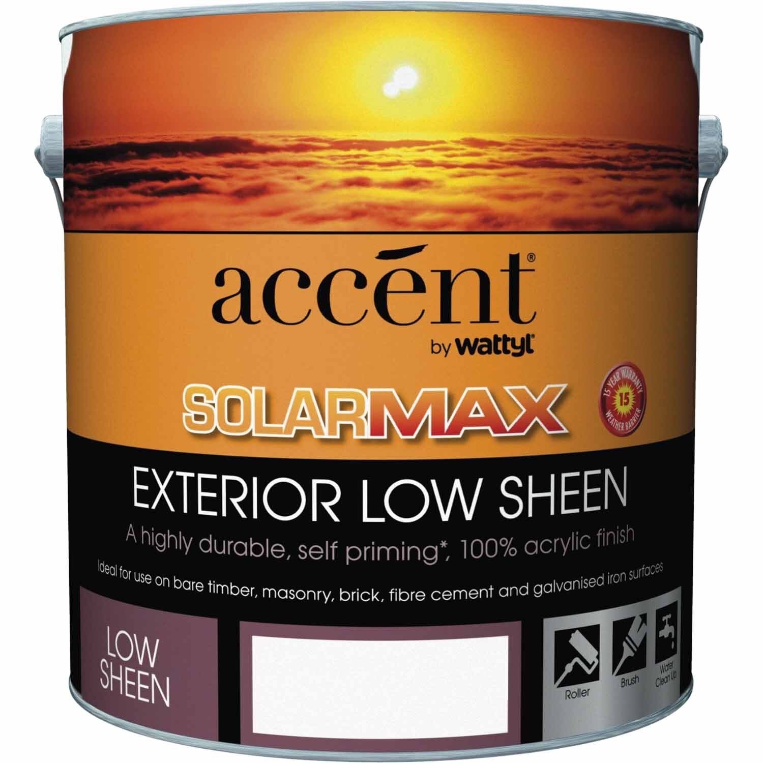 Accent | Low Sheen Exterior Paint 4L Light Base | Mitre10